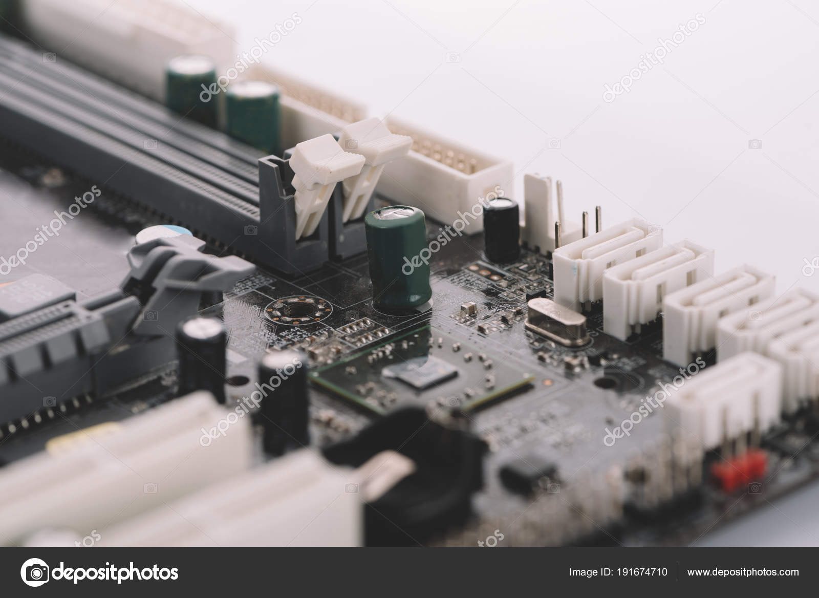 Typical Desktop Computer Baseboard Close View — Free Stock Photo ...