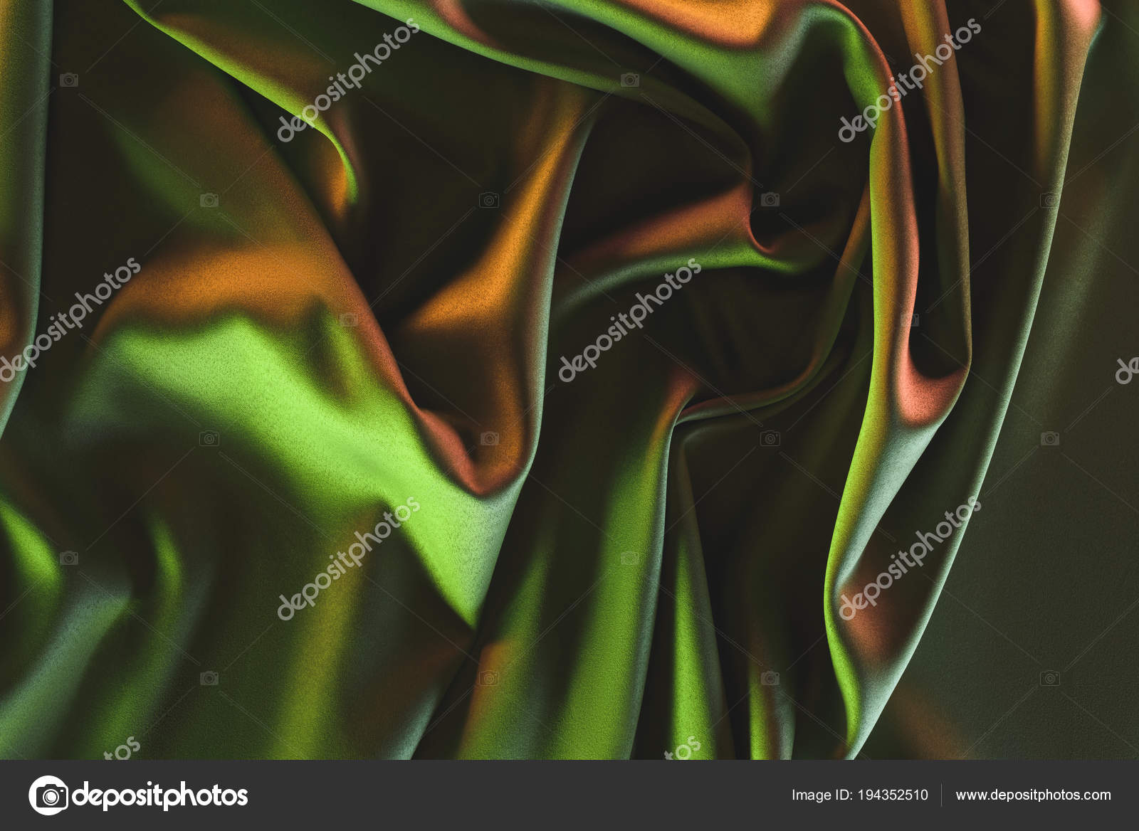 Toned Picture Elegant Folded Silk Fabric Background — Stock Photo ...