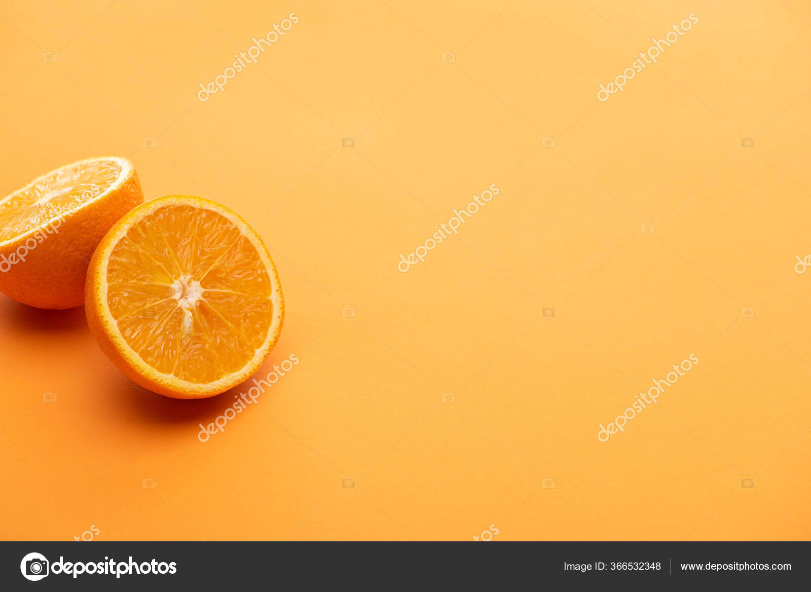 Ripe Delicious Orange Halves Colorful Background — Stock Photo ...