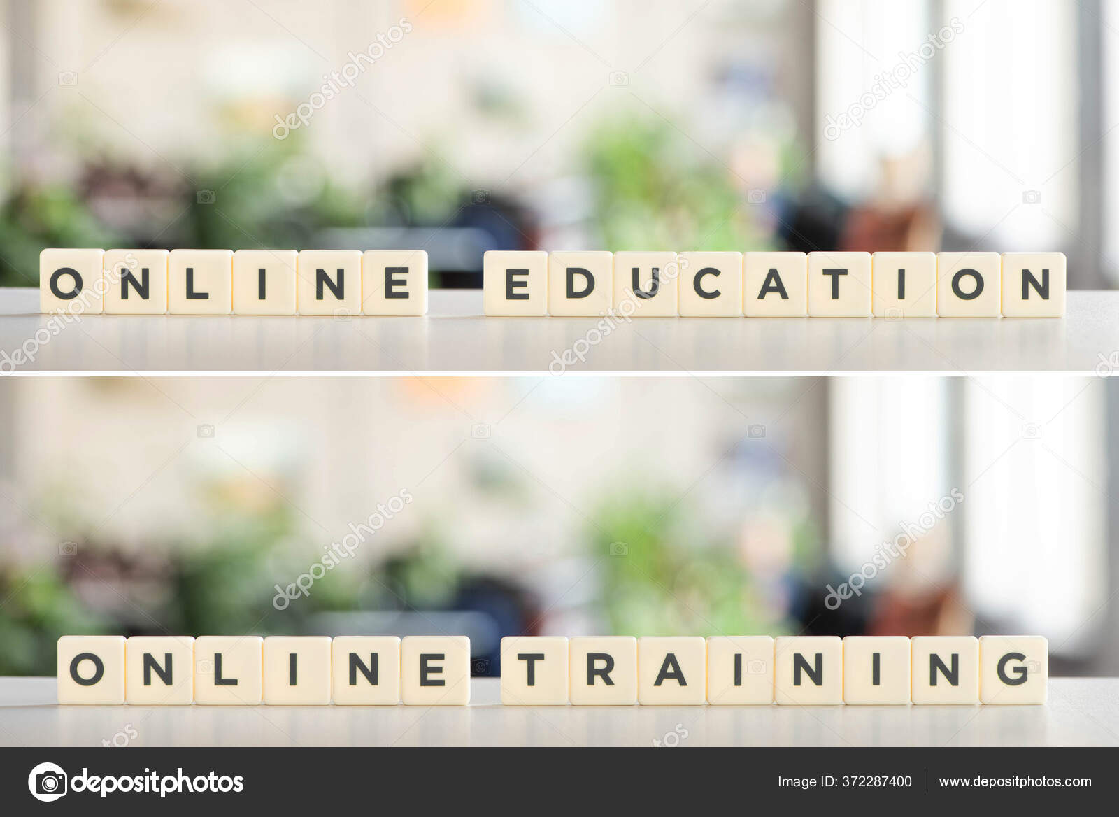 Collage White Cubes Online Education Online Training Lettering White ...