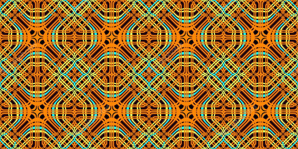 Geometría abstracta patrón tribal sin costura con rombo de línea ...