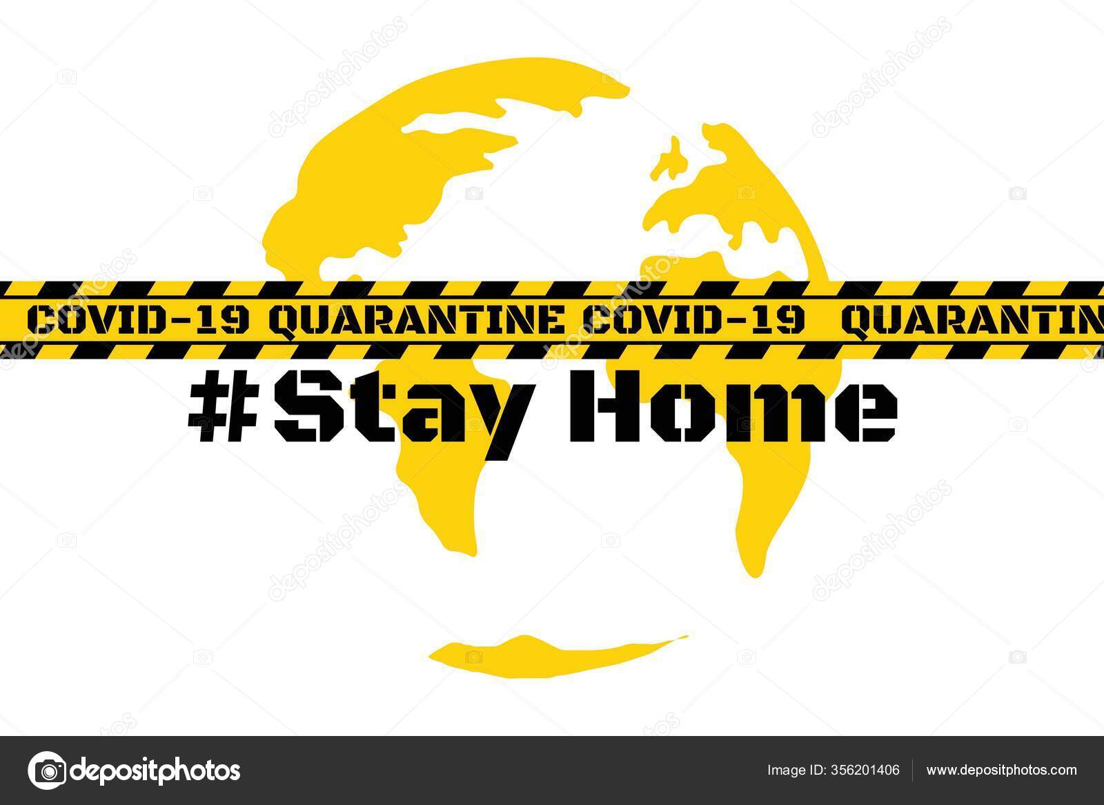 Self quarantine and and social distancing concept. Stay home. COVID-19 ...