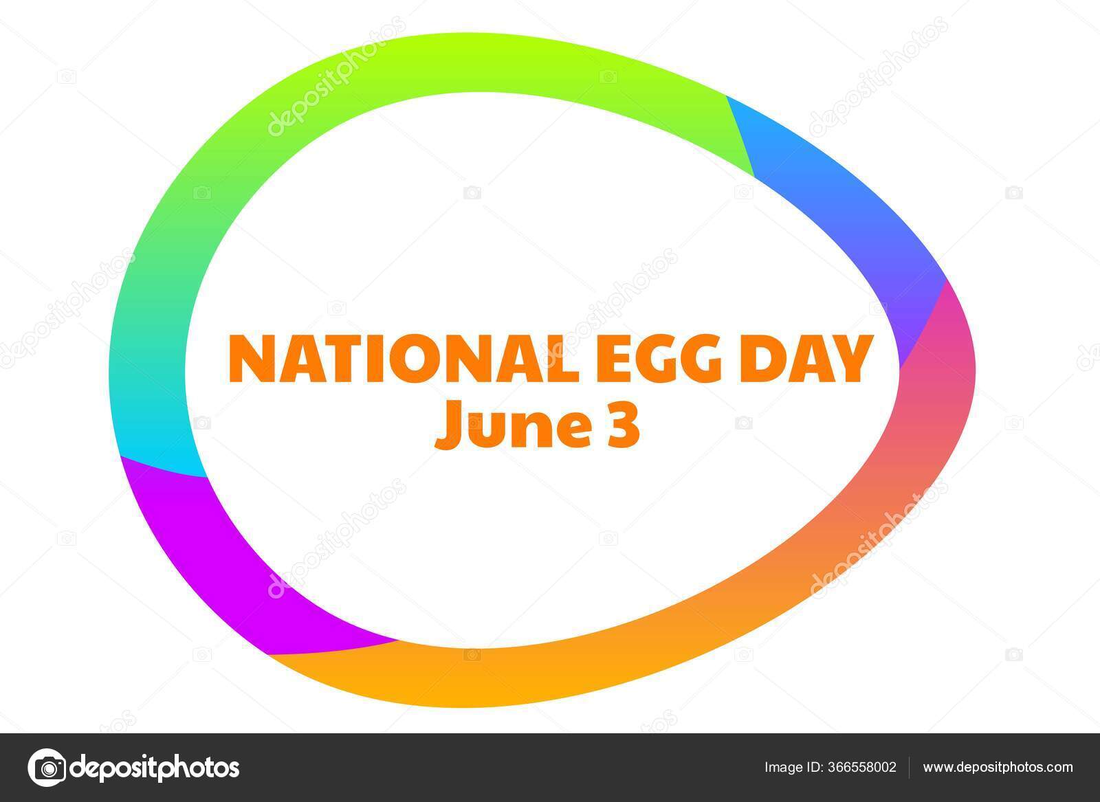 National Egg Day. June 3. Template for background, banner, card, poster ...