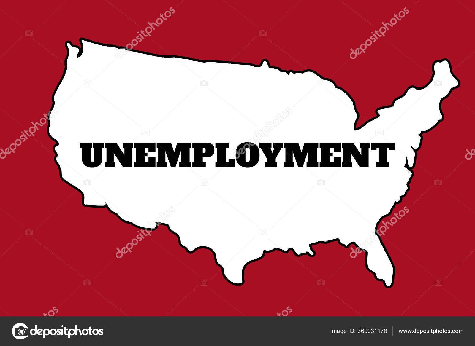 Unemployment concept. Template for background, banner, poster with text ...