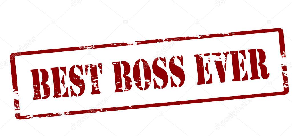 Best boss ever — Stock Vector © carmenbobo #173903692
