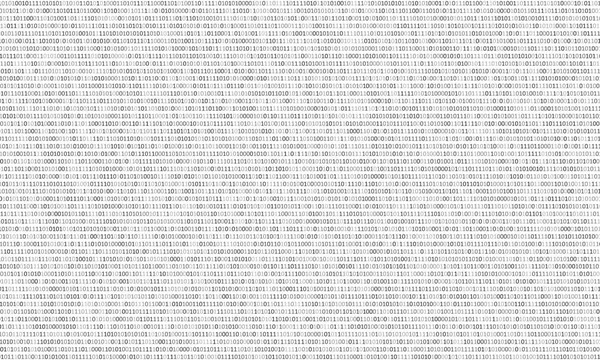 Binary code black and white background with two binary digits, 0 and 1 ...