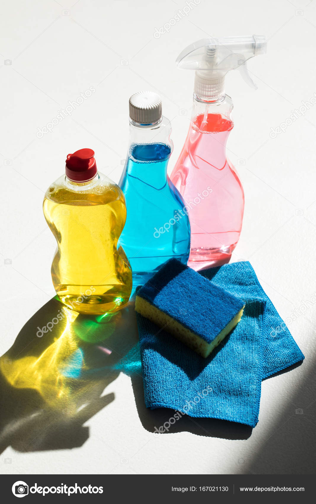 Cleaning products with sponge and rag — Free Stock Photo ...