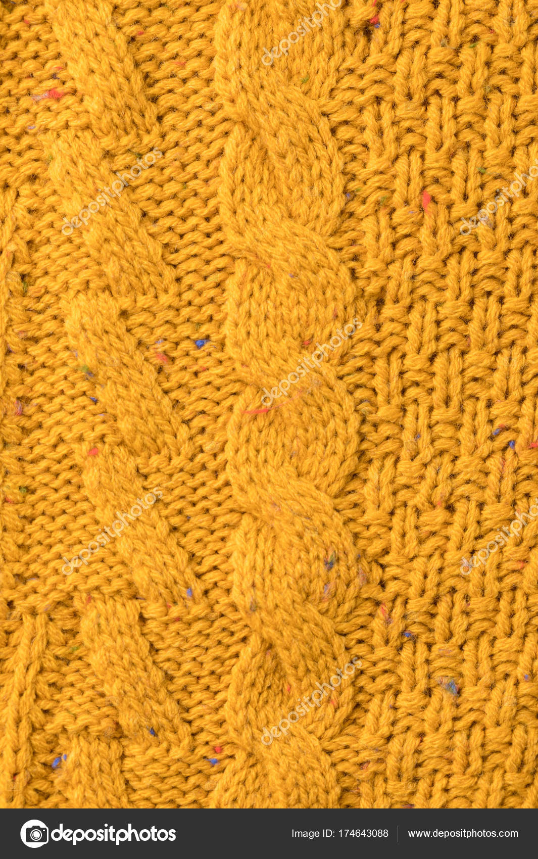 Texture of yellow sweater with pattern — Stock Photo © AntonMatyukha ...
