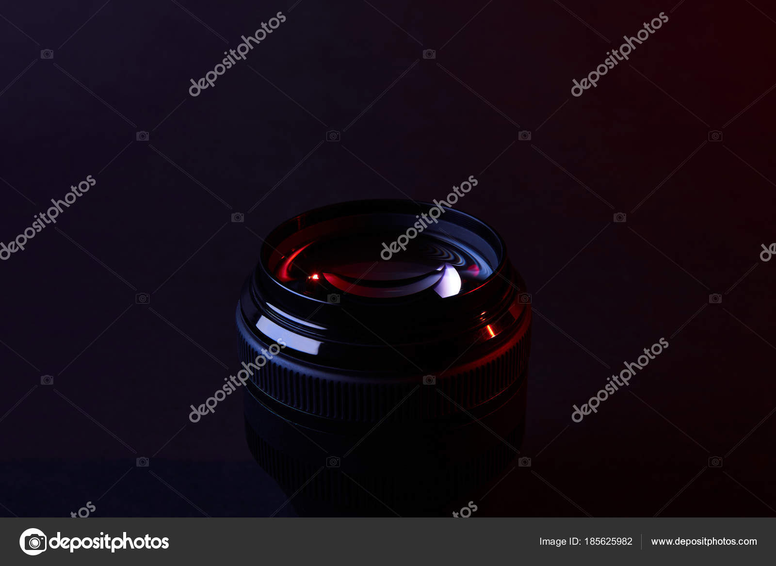 Reflecting Camera Lens Dark Surface — Stock Photo © AntonMatyukha ...
