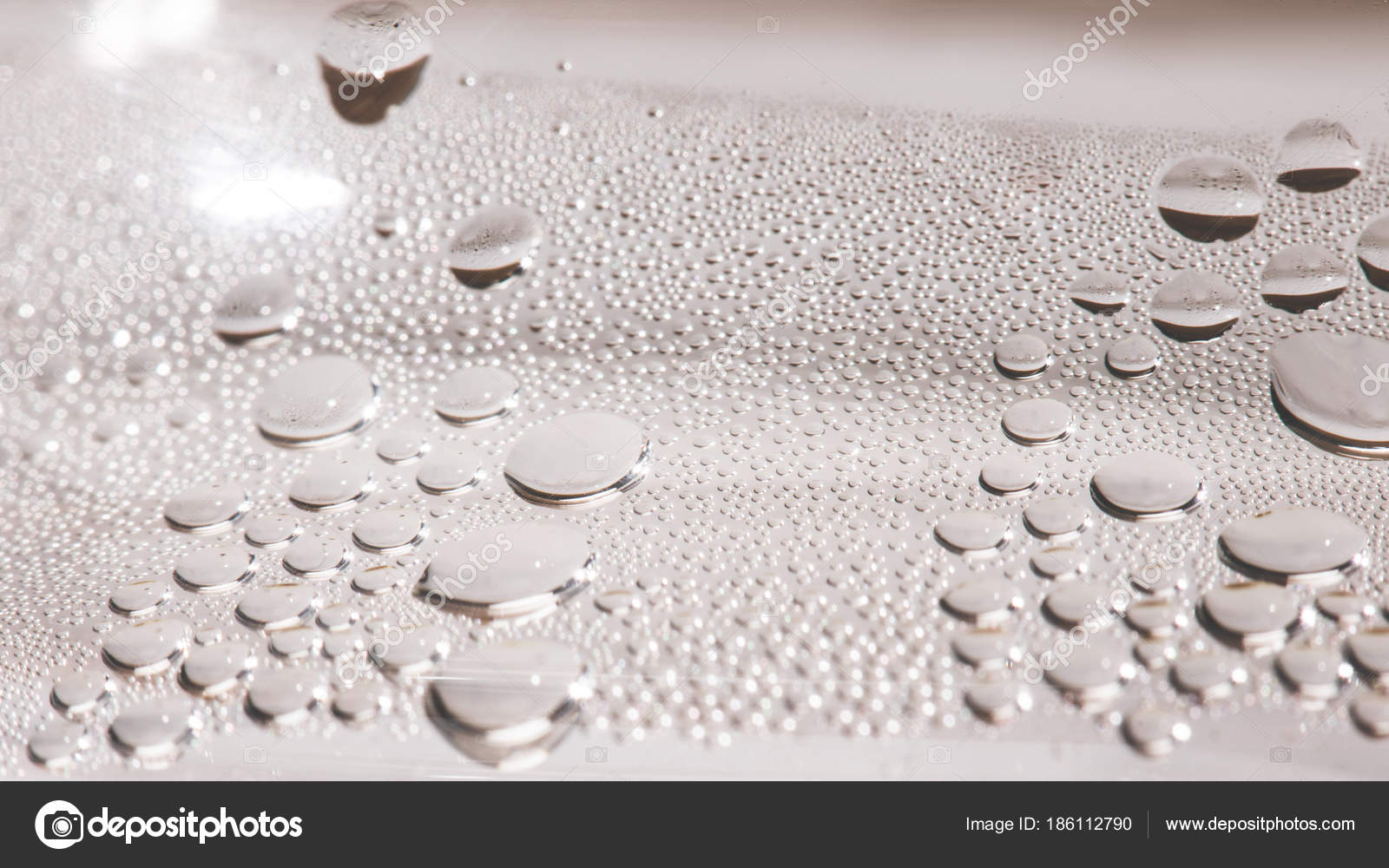 Close View Shiny Water Drops Background Stock Photo by ©AntonMatyukha ...