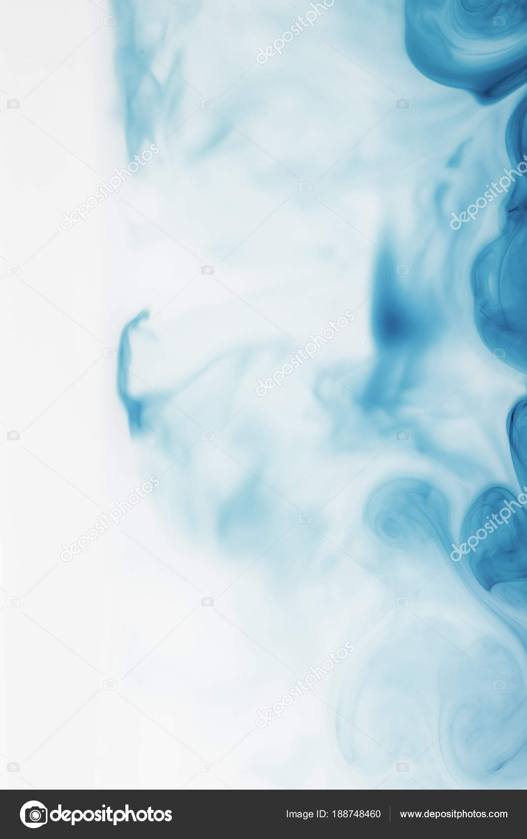 Abstract Blue Ink Splash Isolated White — Stock Photo © AntonMatyukha ...