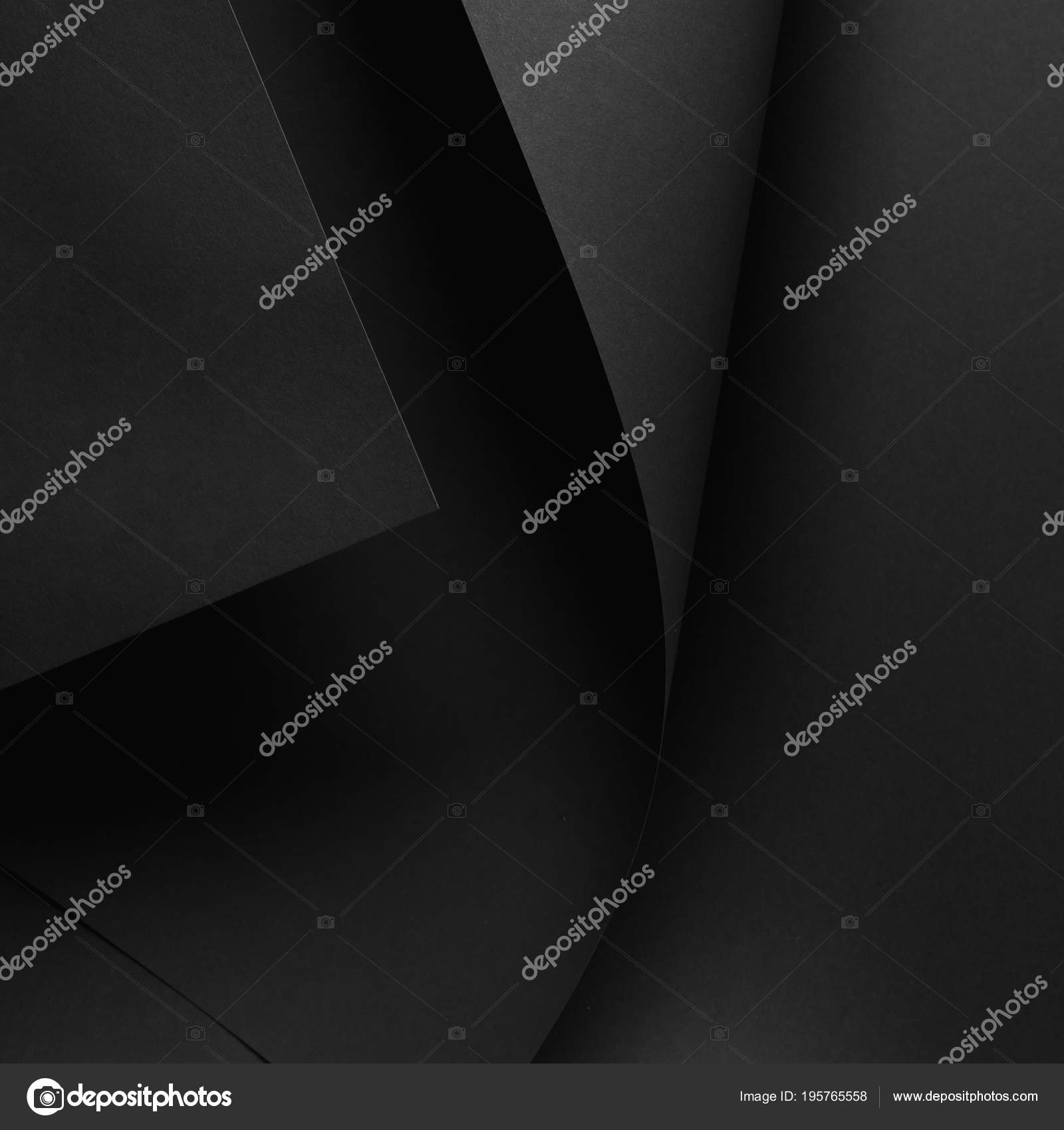 Close View Dark Paper Sheet Black Background Stock Photo by ...