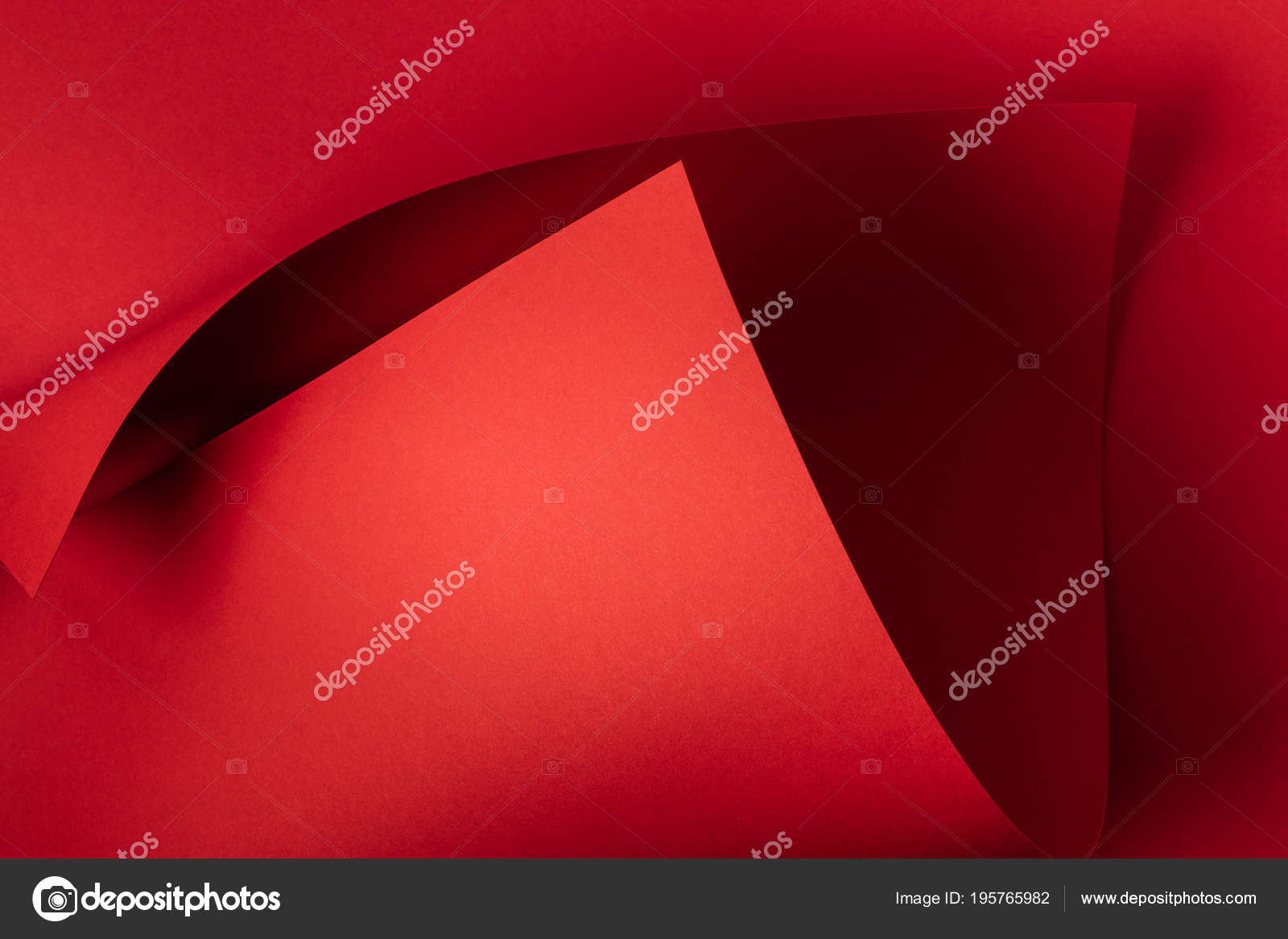 Close View Red Decorative Paper Abstract Background Stock Photo by ...