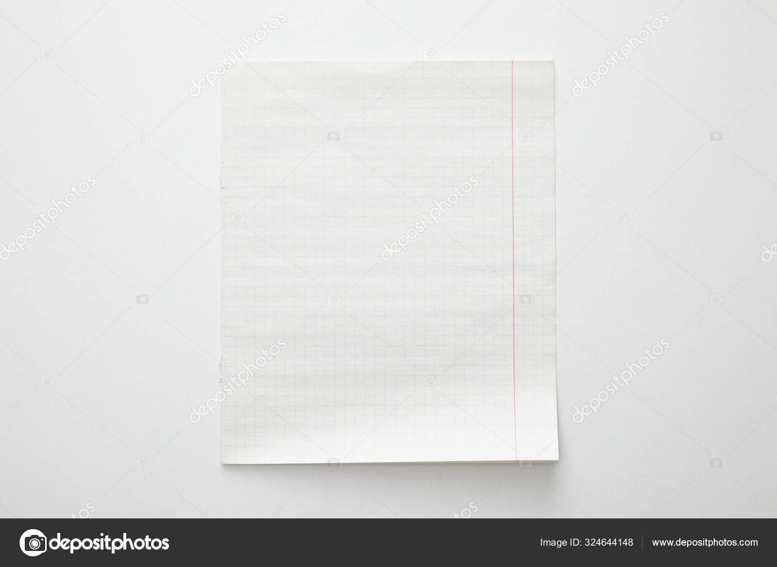 Top View Empty Paper Sheet White Background — Stock Photo ...