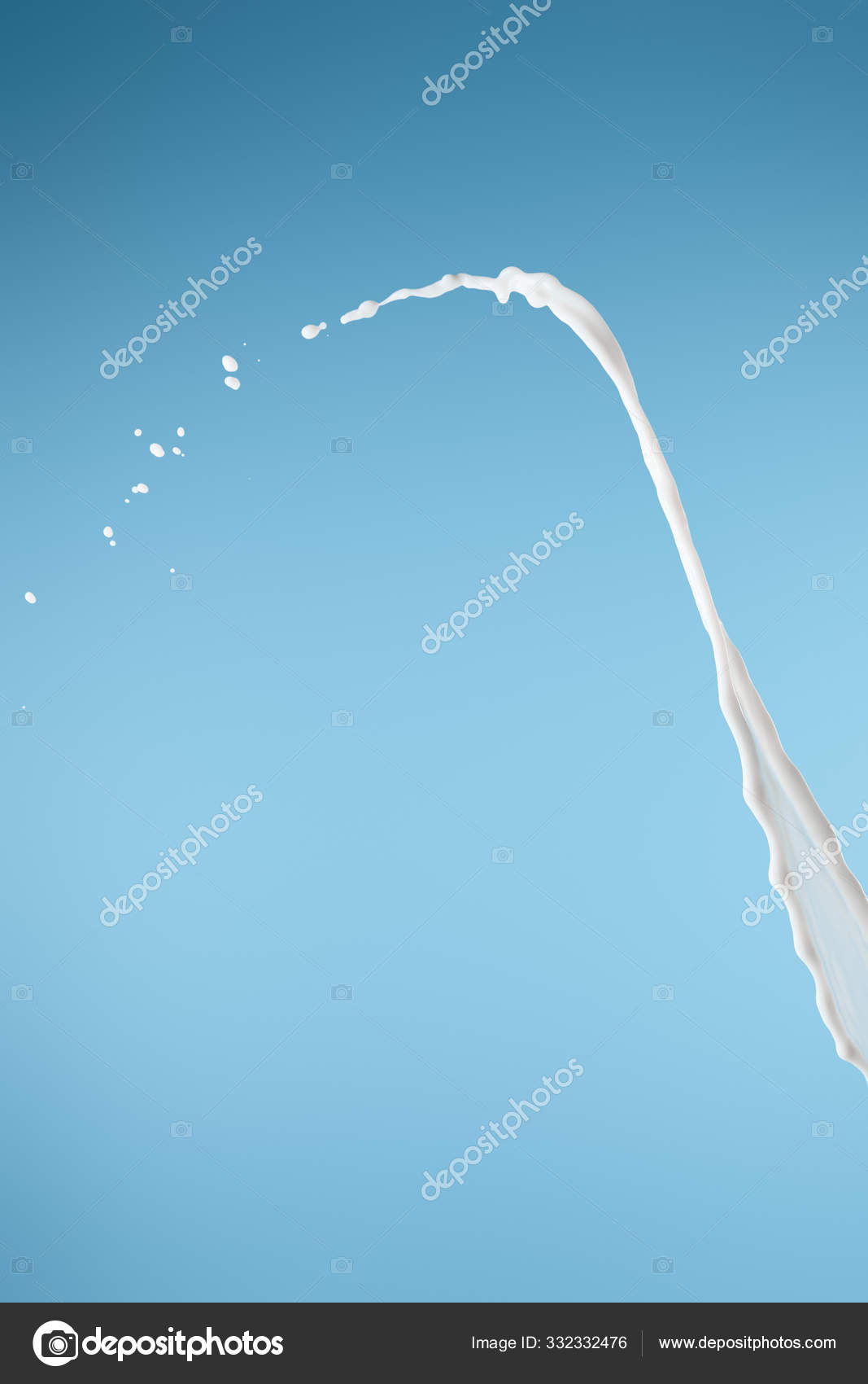 Fresh White Milk Splash Isolated Blue — Stock Photo © AntonMatyukha ...
