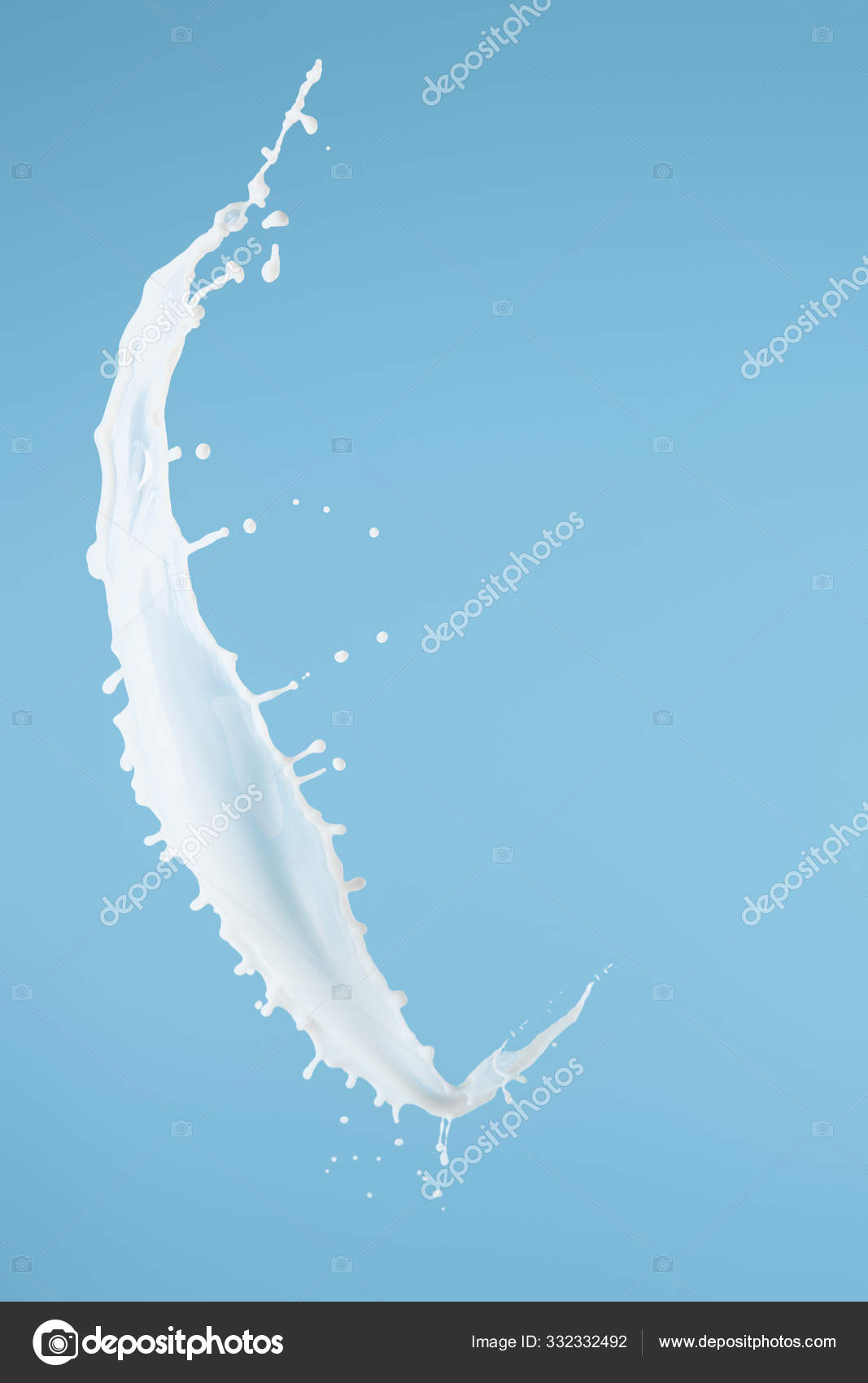 Fresh White Milk Splash Isolated Blue — Stock Photo © AntonMatyukha ...