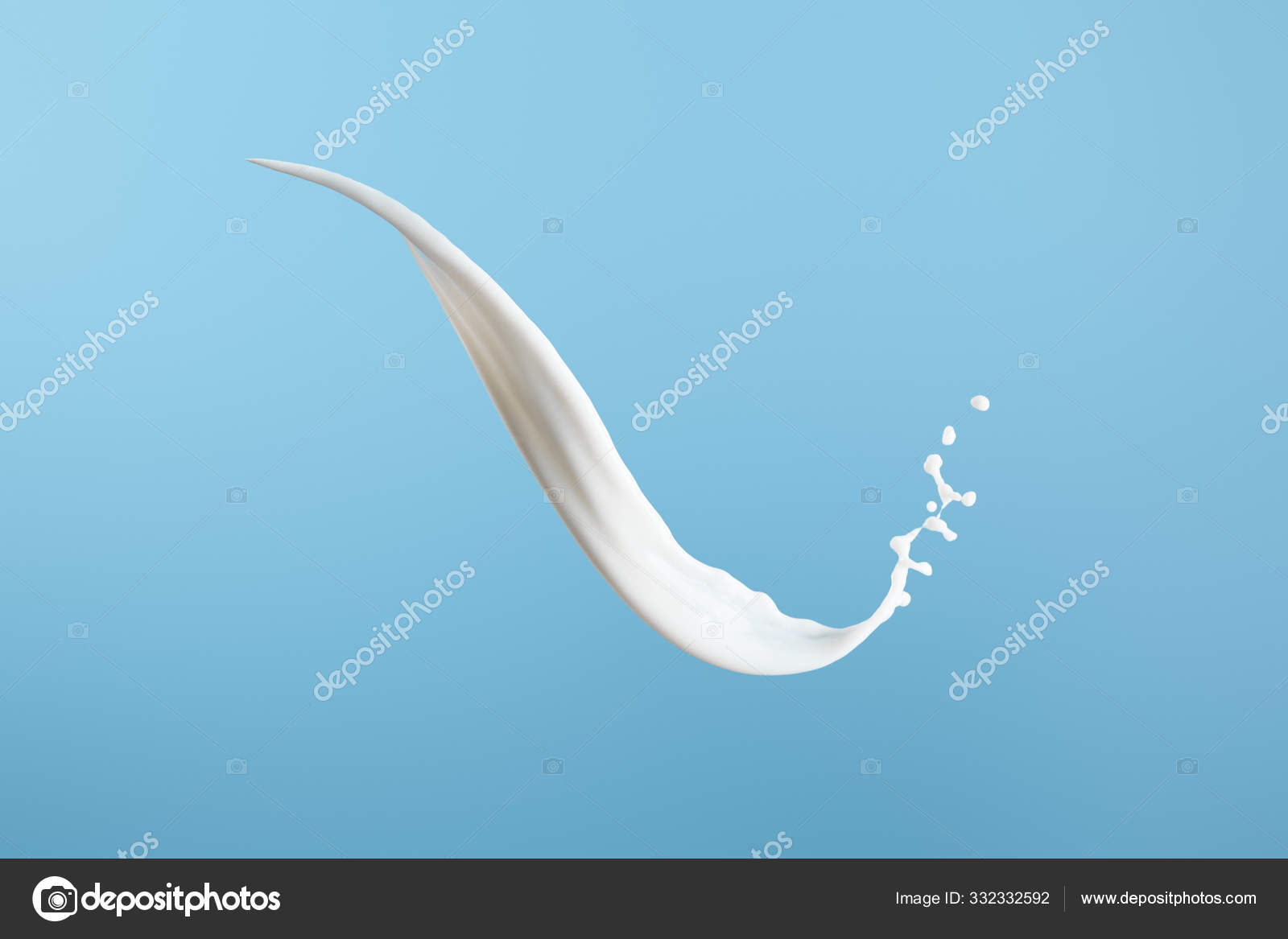Fresh White Milk Splash Isolated Blue — Stock Photo © AntonMatyukha ...