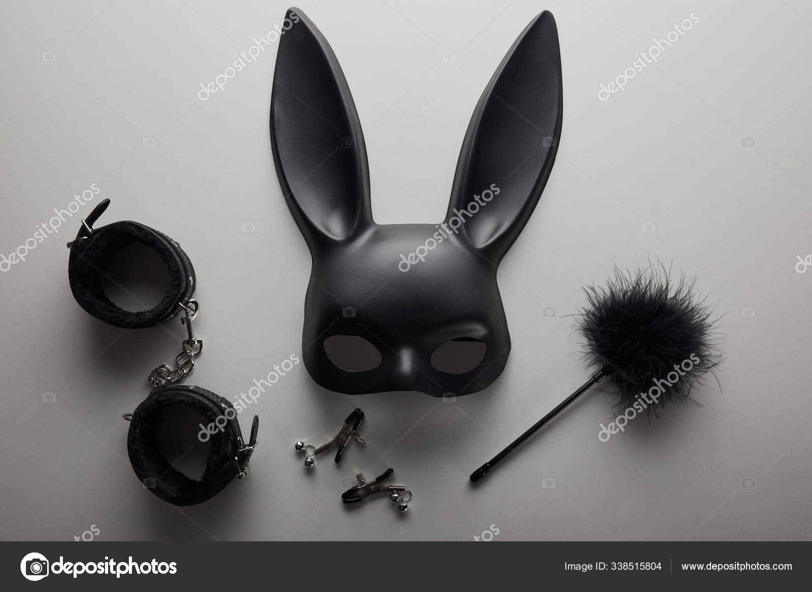 Black Bunny Mask