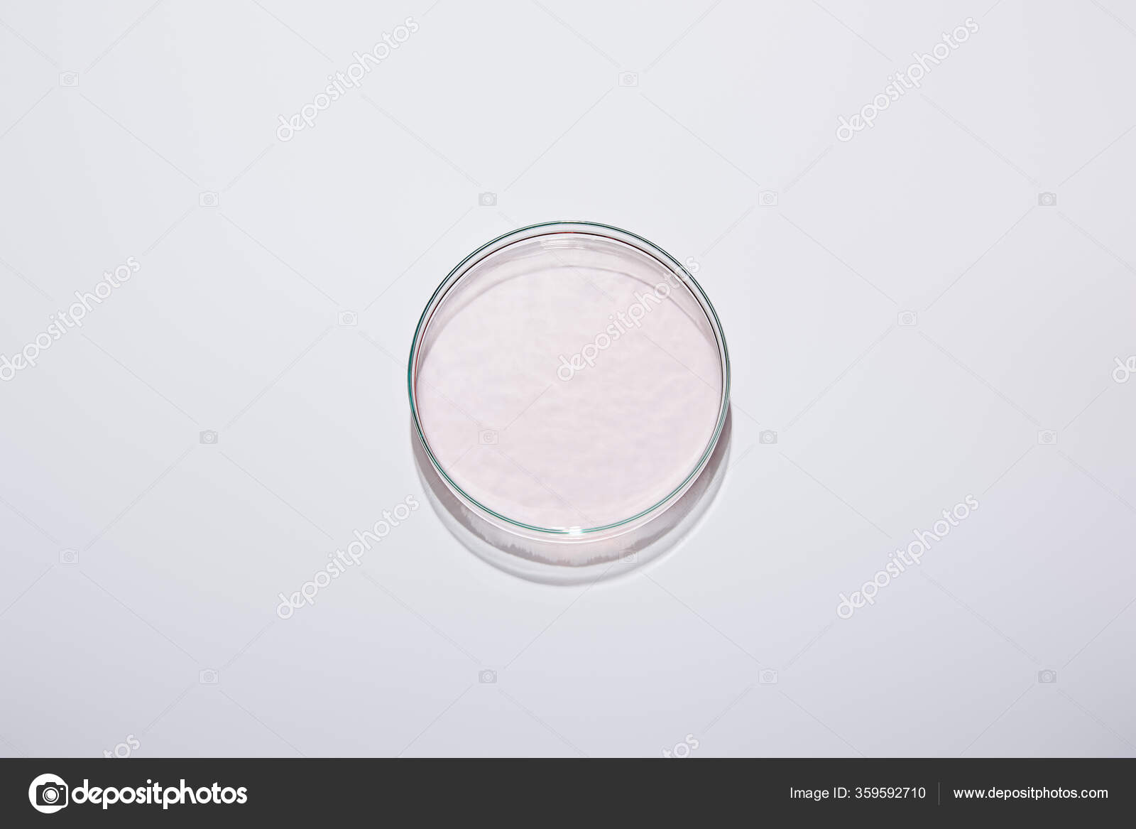 Top View Laboratory Glassware Pink Liquid Grey Background — Stock Photo ...