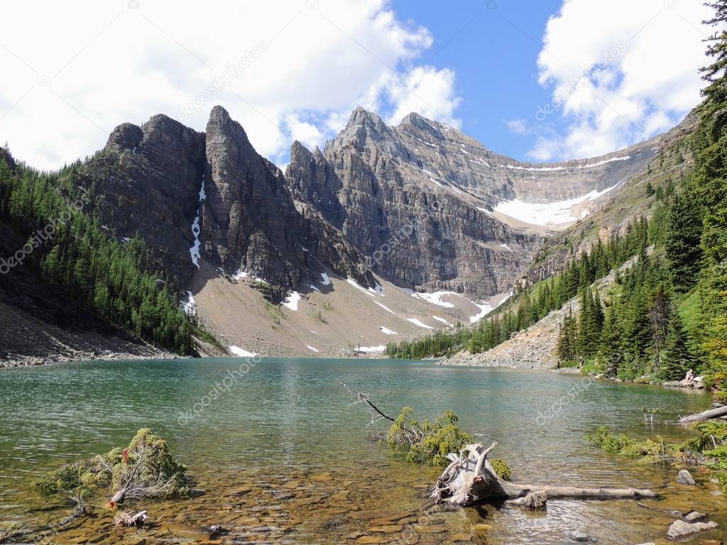 Lake Agnes Tea House, cerca del sendero Lakeview, Llanura de seis ...