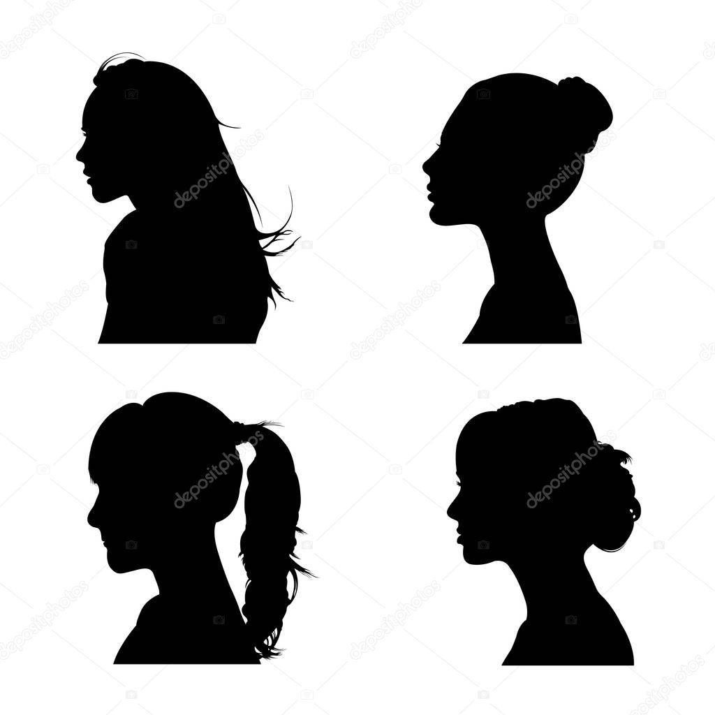 Women face vector. — Stock Vector © Taawon #160627786