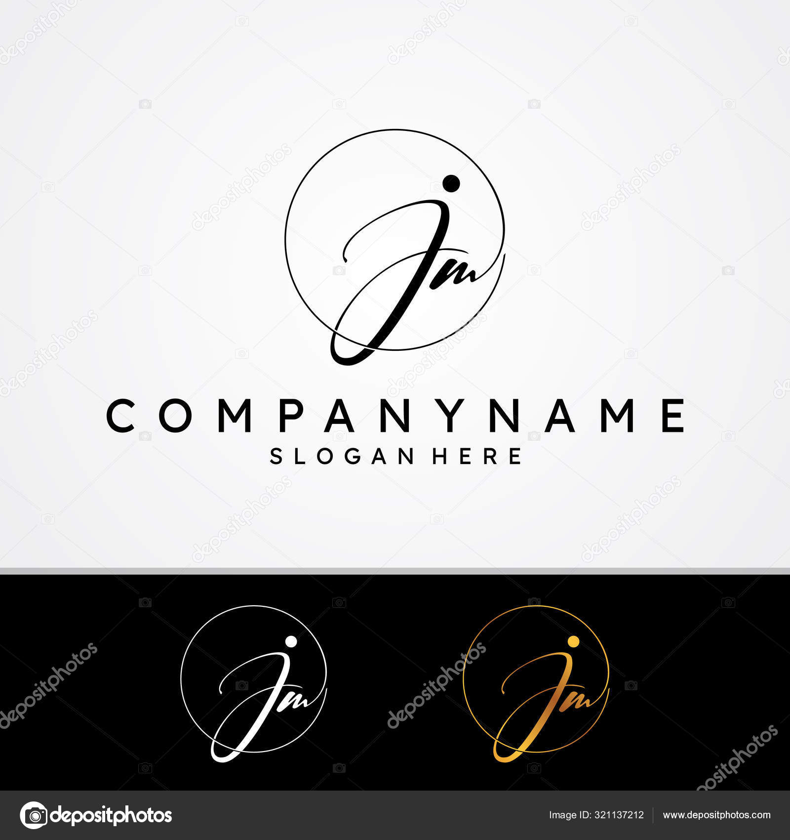 J M JM initial symbol signature vector design with different col Stock ...
