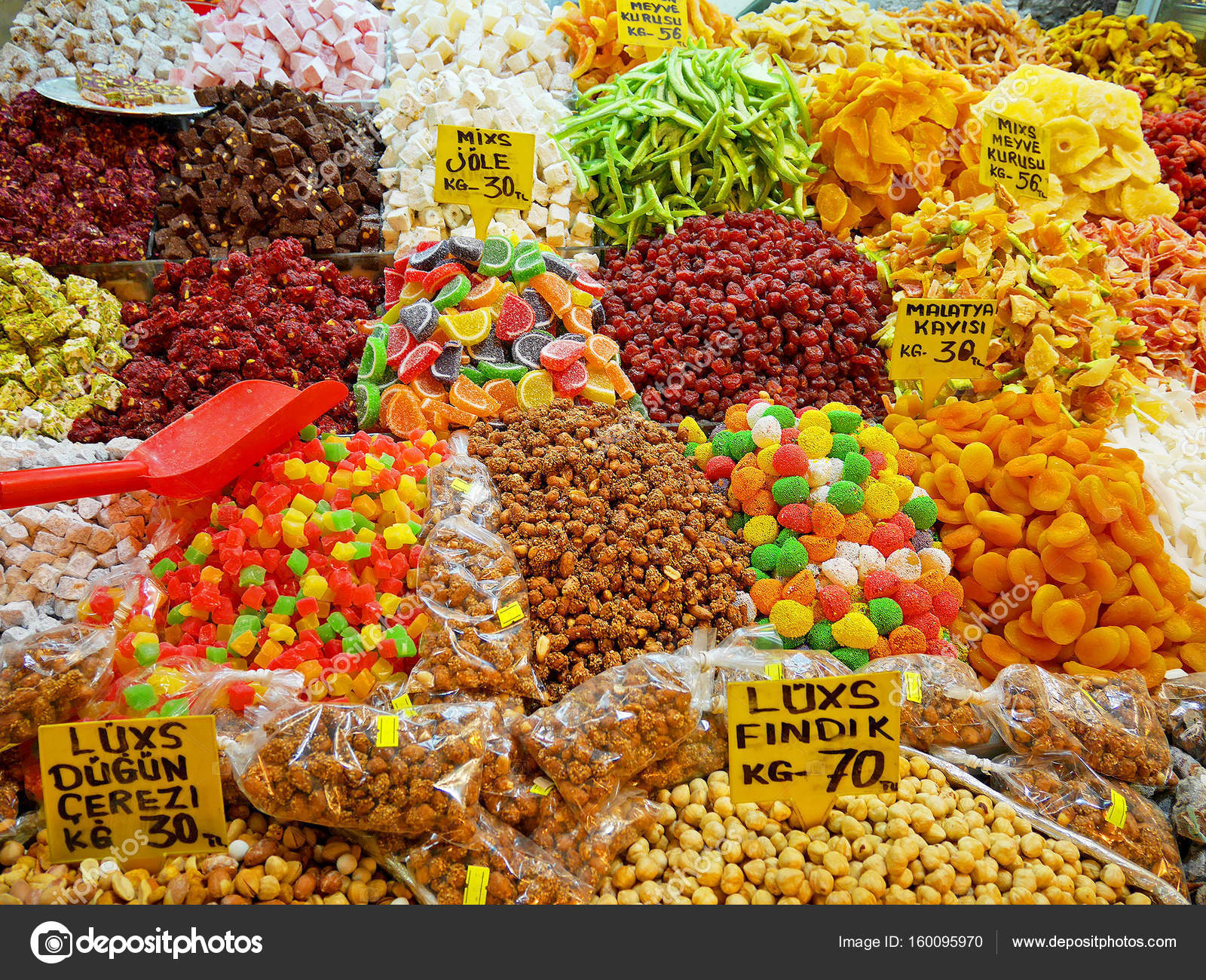 Varieties of Turkish sweets — Stock Photo © ayakochun@hotmail.com ...