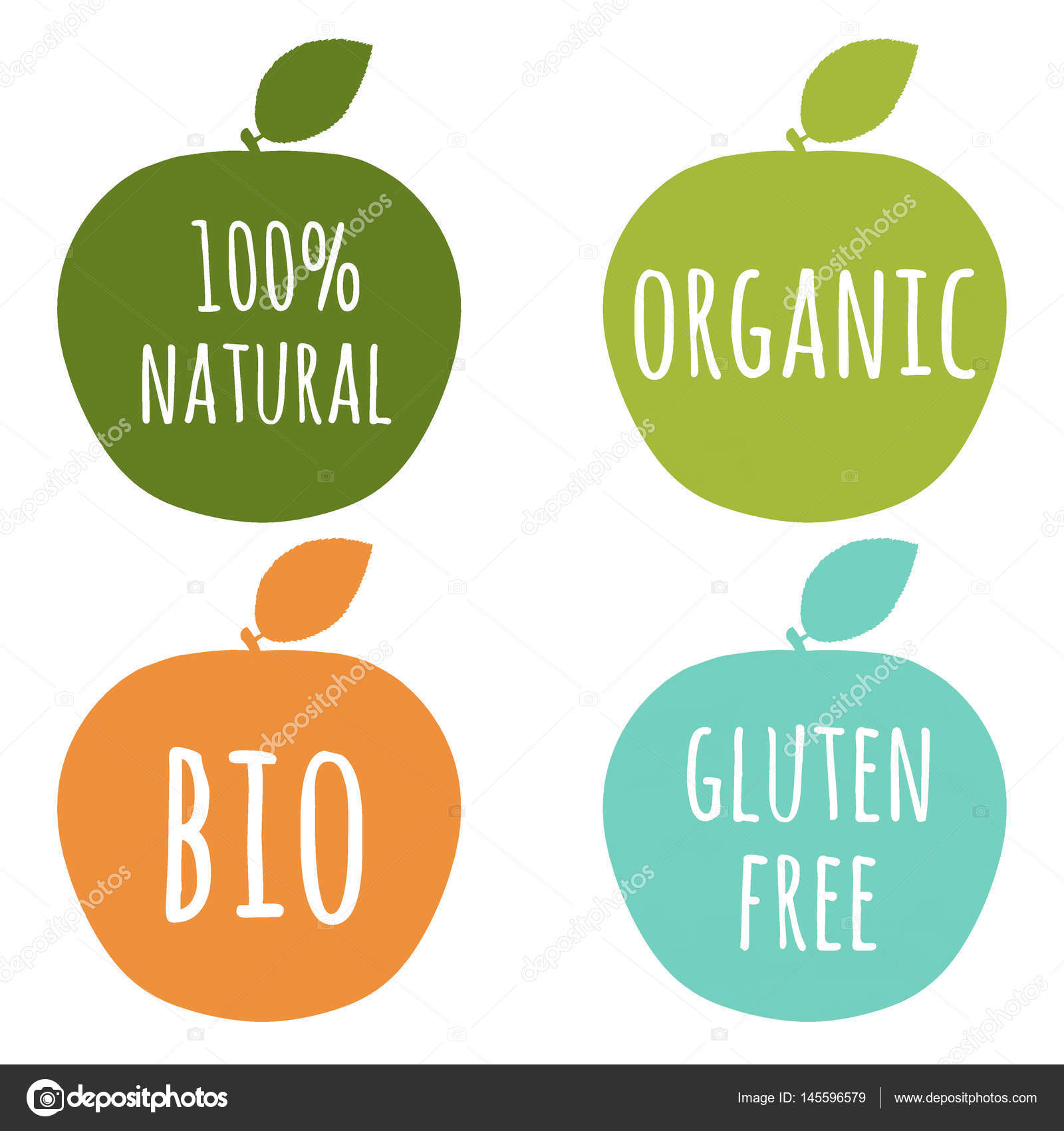 Natural Labels Set Stock Vector Image by ©sammep #145596579