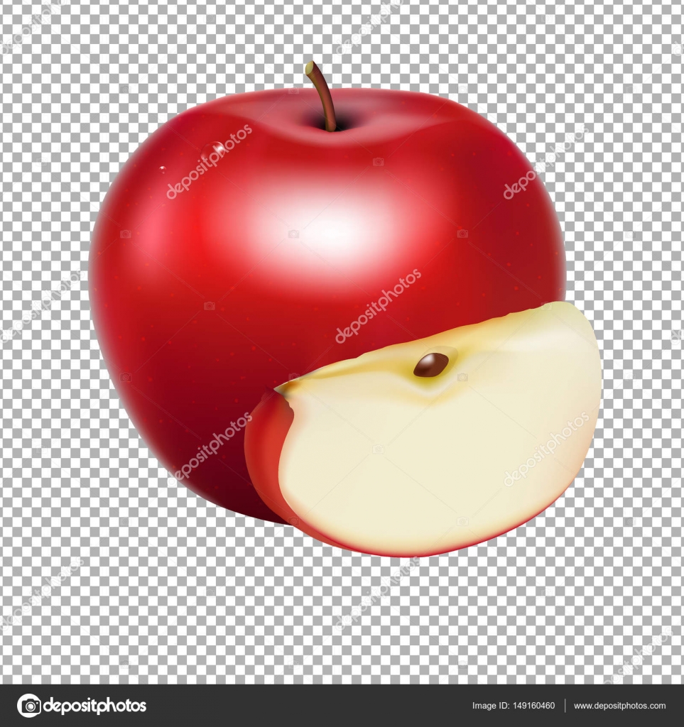 Fresh Apple With Gradient Mesh Stock Vector Image by ©sammep #149160460