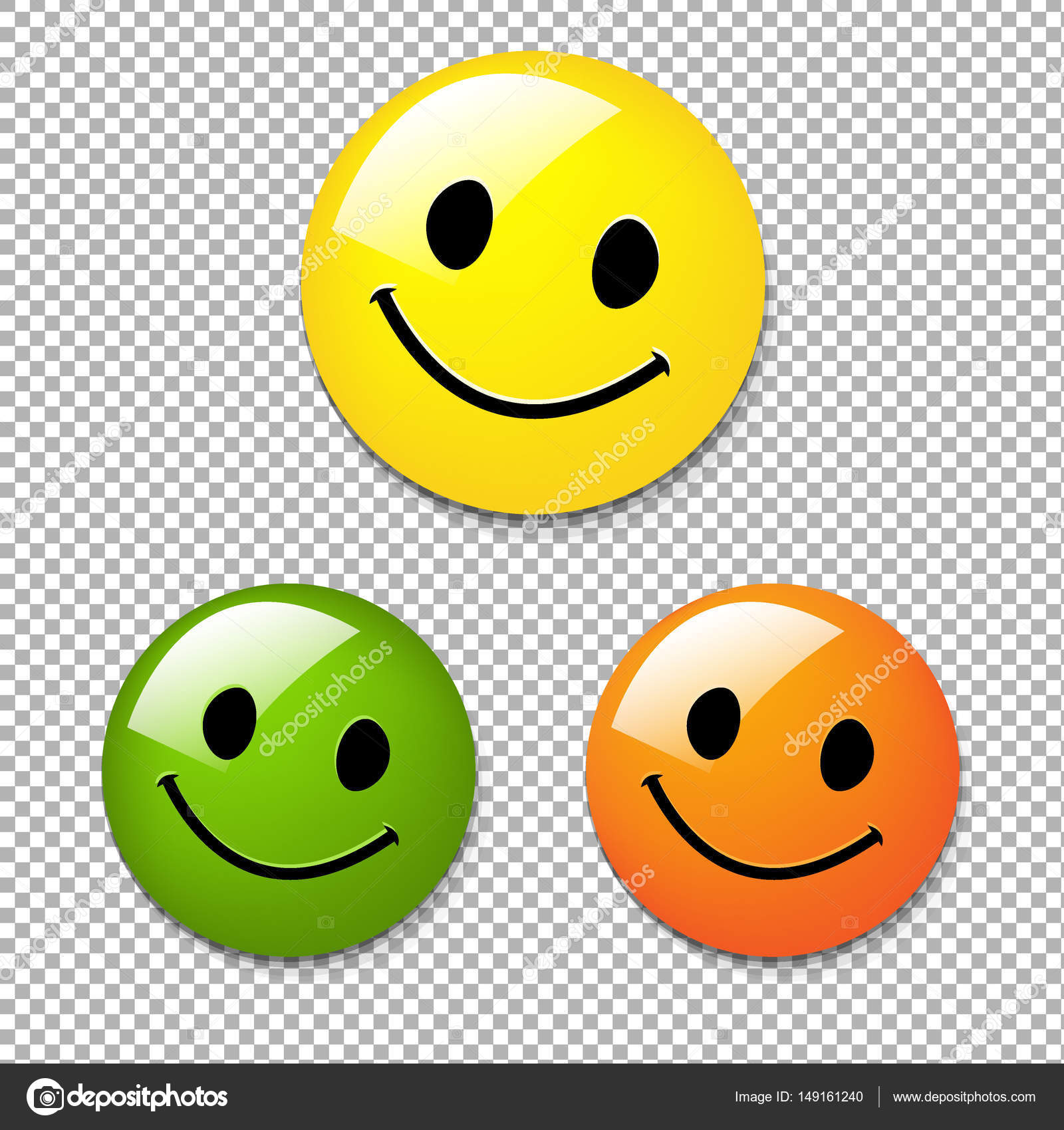 Smiley Color Buttons — Stock Vector © sammep #149161240