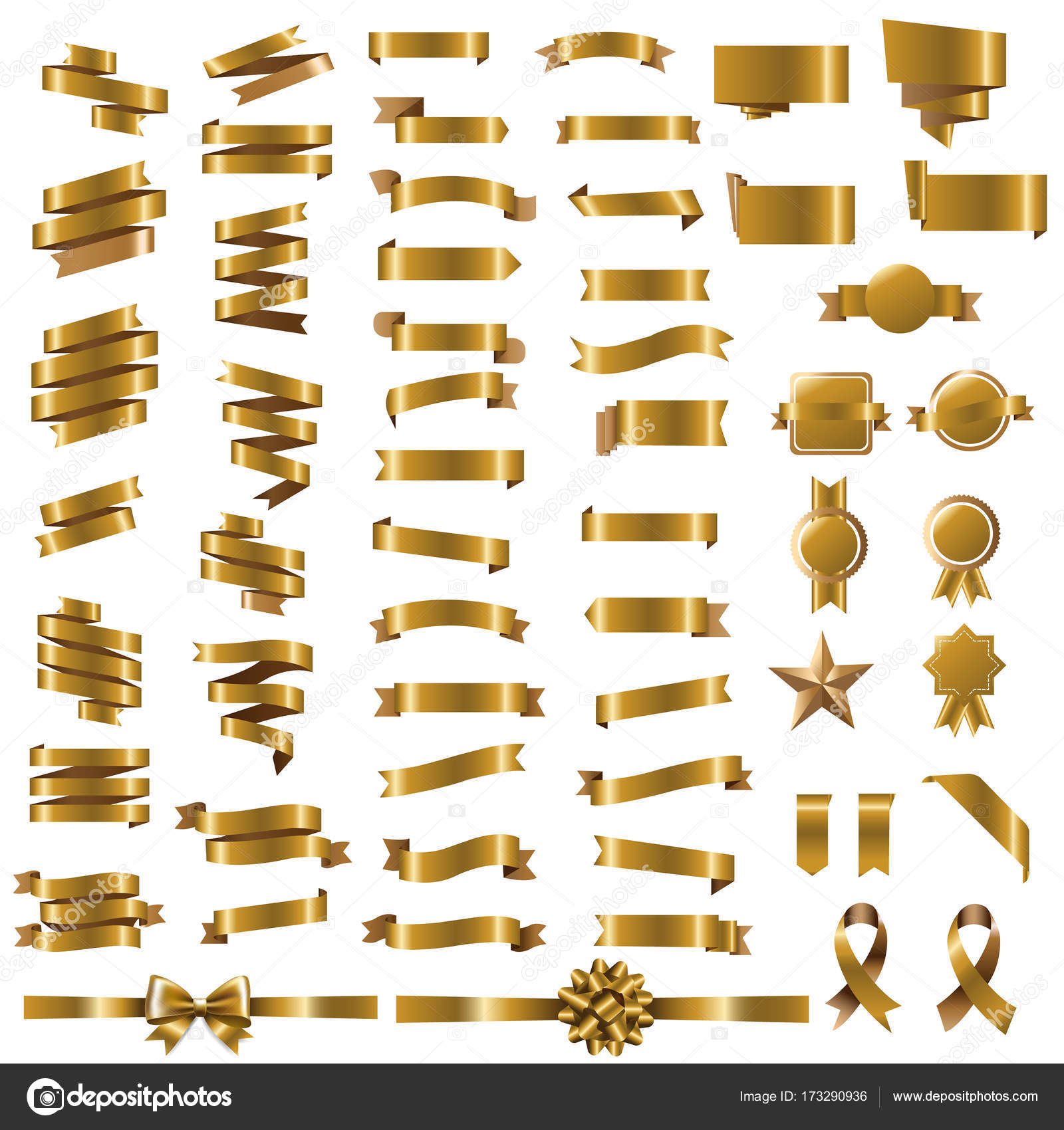 Conjunto de cinta dorada Vector de stock por ©sammep 173290936