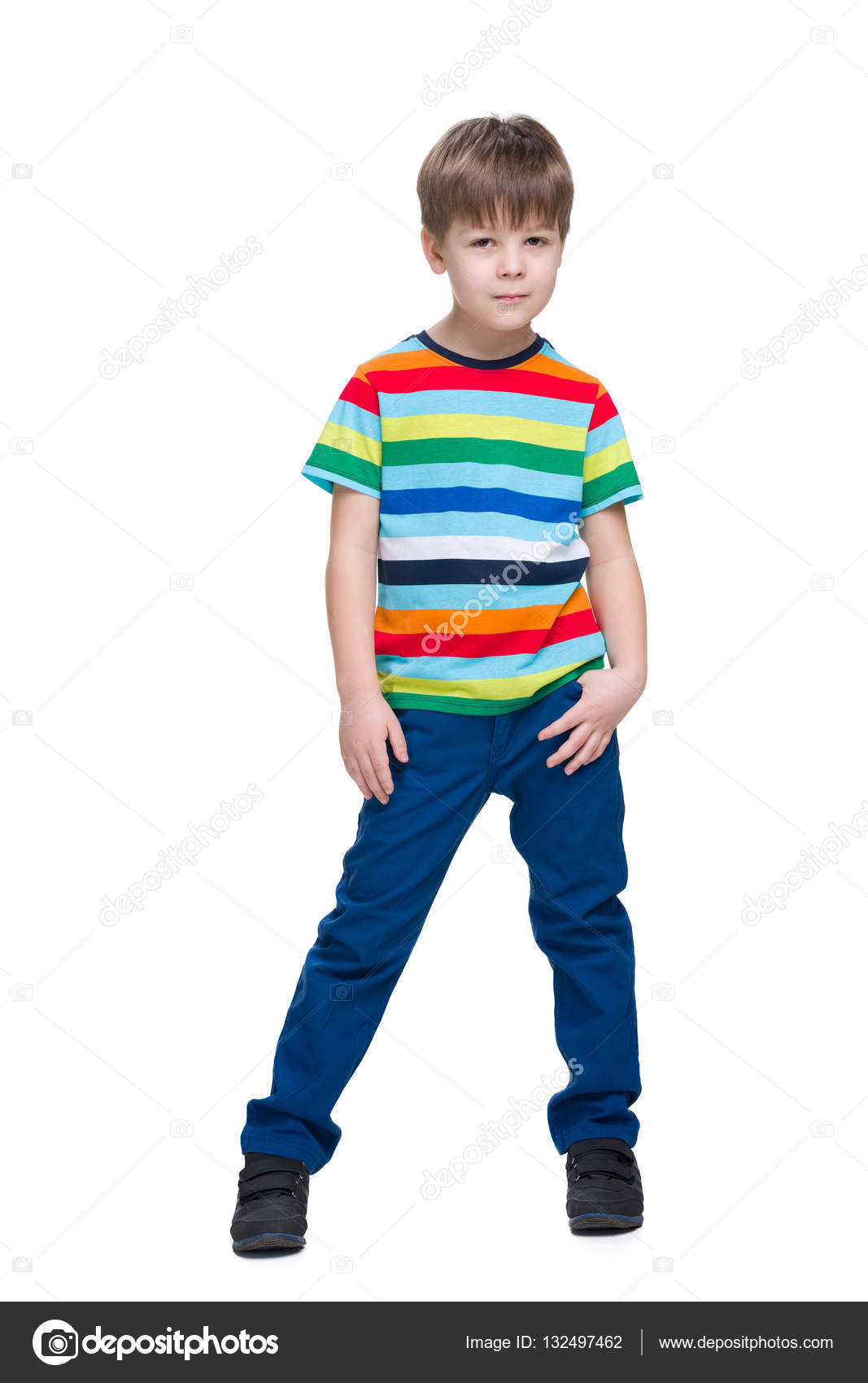 Handsome little boy on the white background — Stock Photo © SergiyN ...
