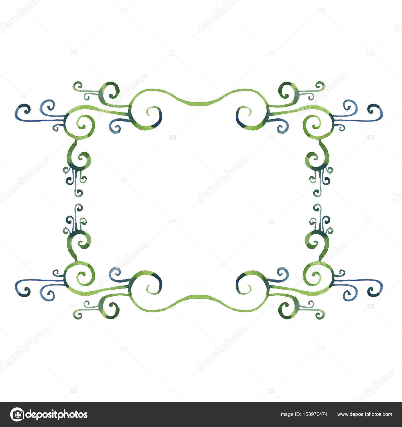 Frame curly climbing card — Stock Photo © babanova #158976474