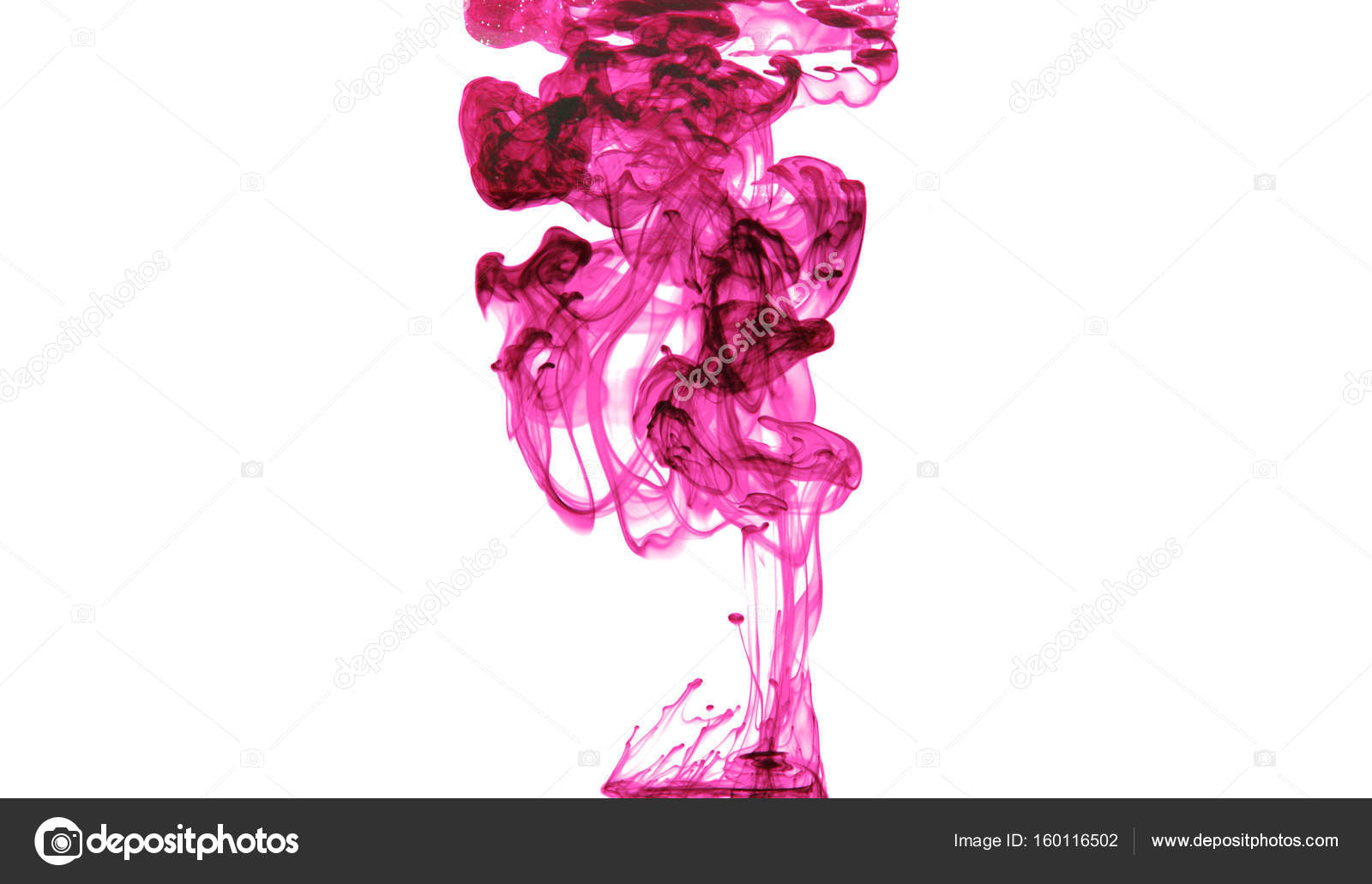 Cloud of pink ink in water isolated. — Stock Photo © niekrasova #160116502