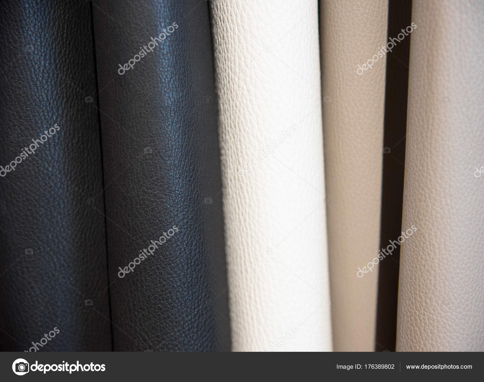Color palette sample of leather material. Stock Photo by ©niekrasova ...
