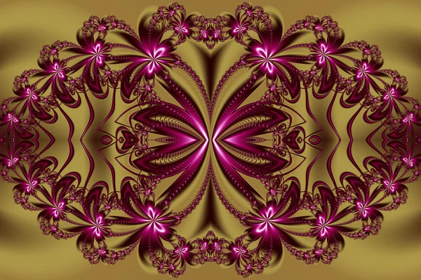 Flower fractal pattern. You can use it for invitations, notebook ...
