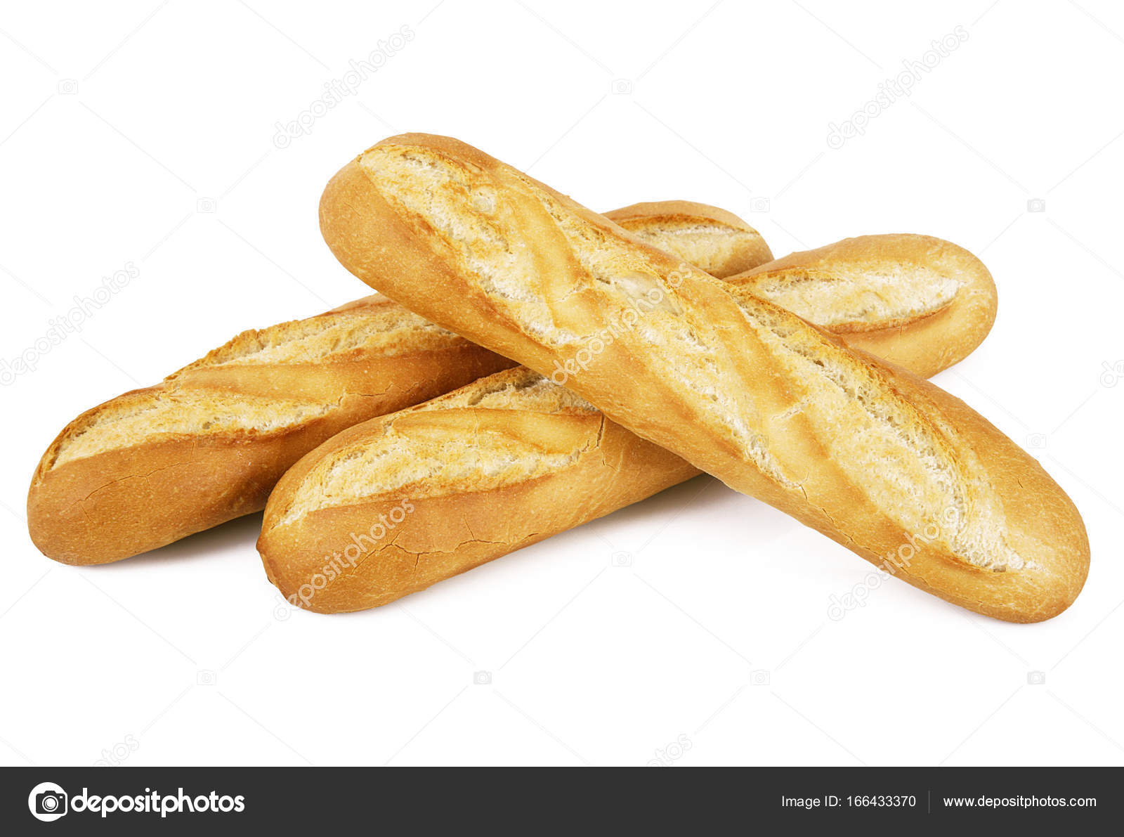 French baguette on white background Stock Photo by ©Photobeps 166433370