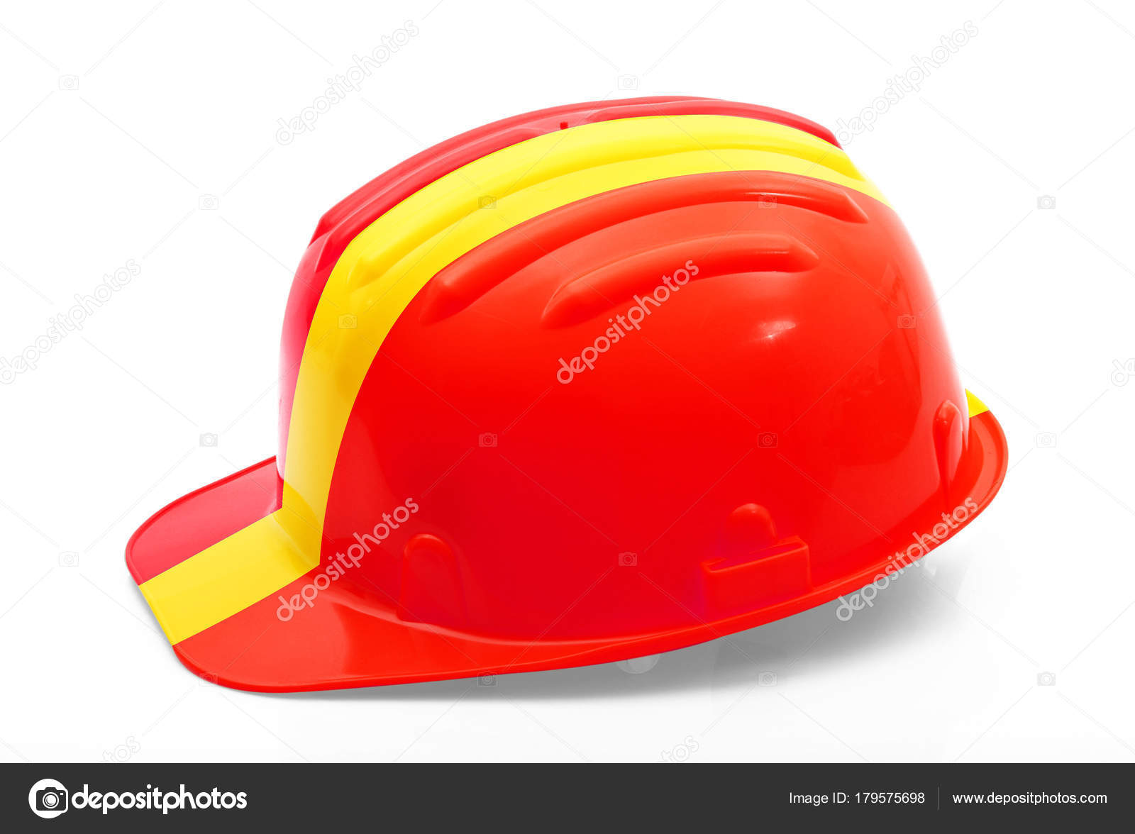 Spanish safety helmet in white background — Stock Photo © Photobeps ...