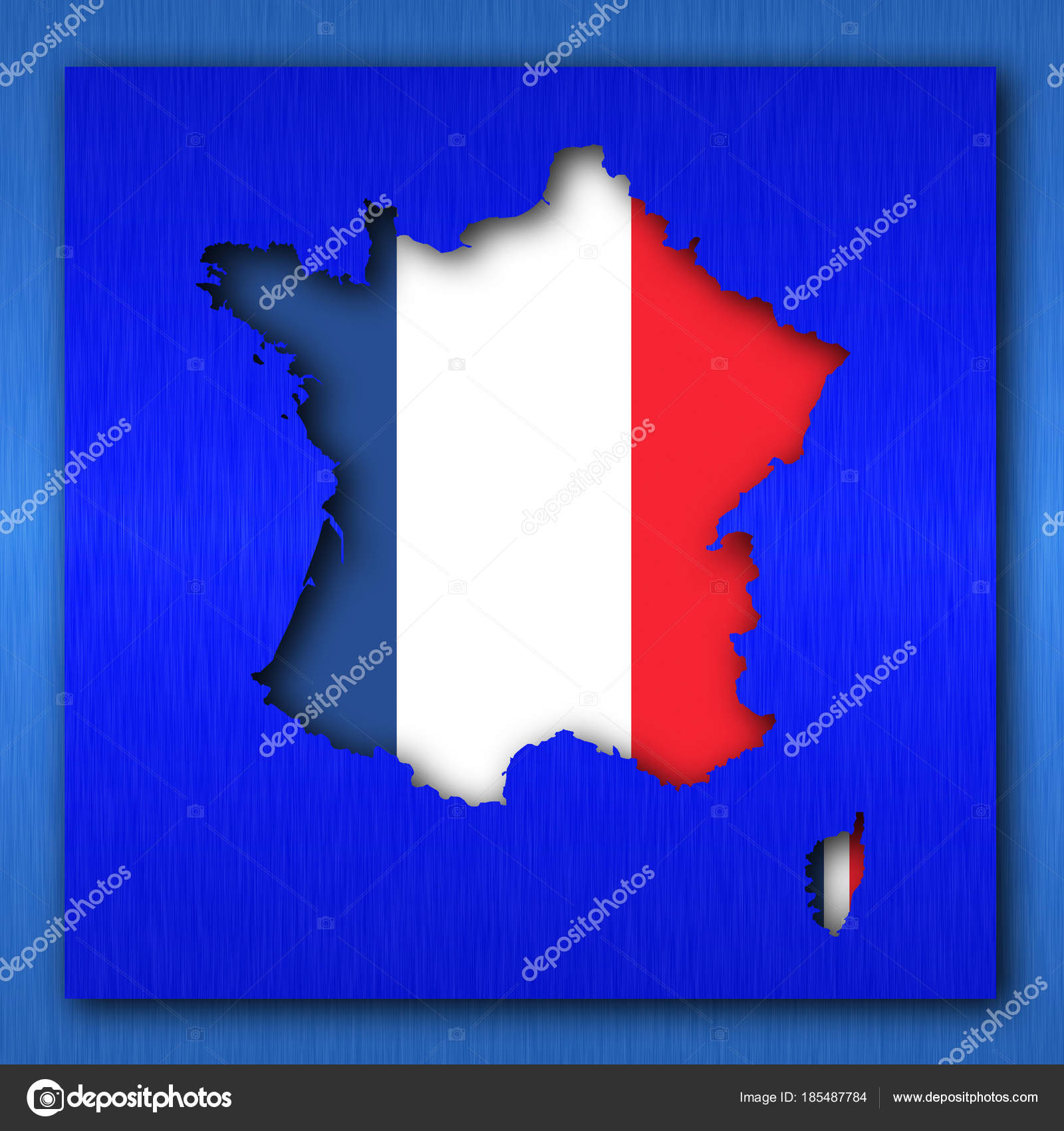France carte en fond bleu image libre de droit par Photobeps © #185487784