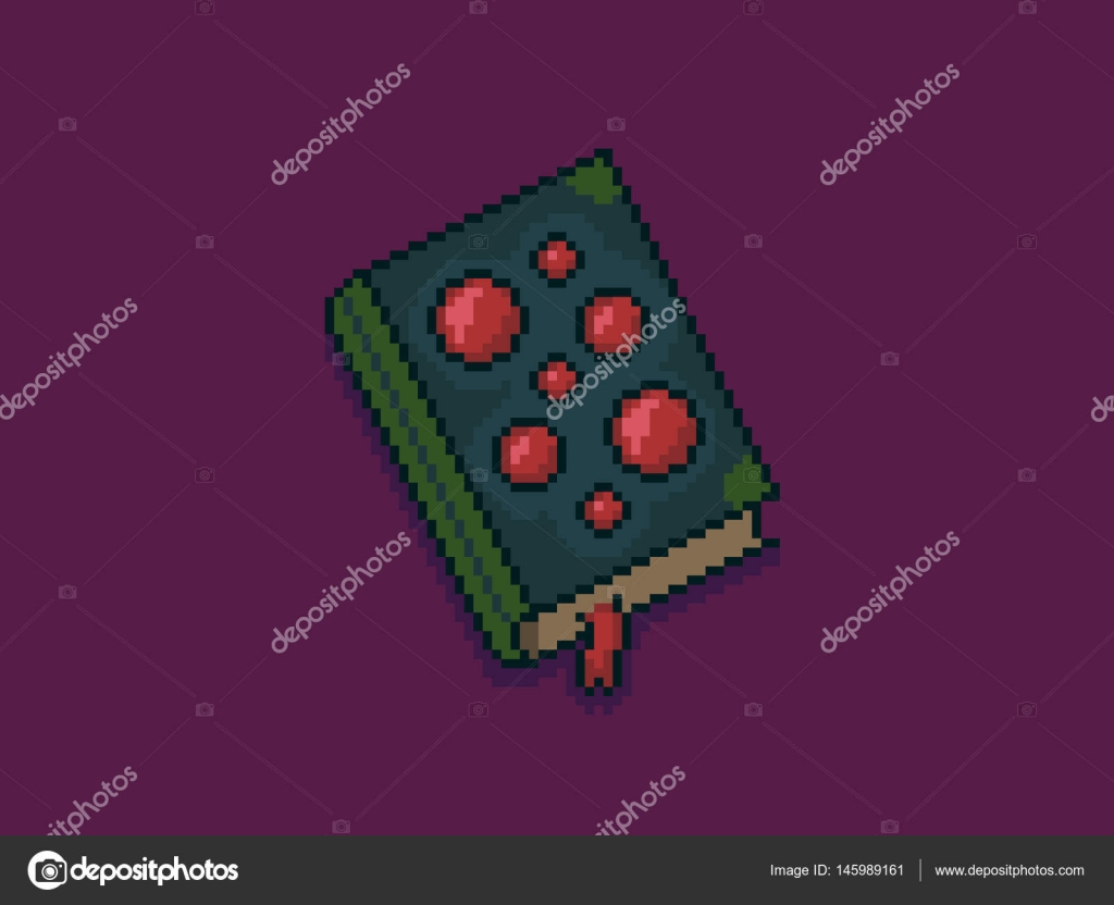 Pixel Art Spellbook Stock Vector Image by ©chuckchee #145989161
