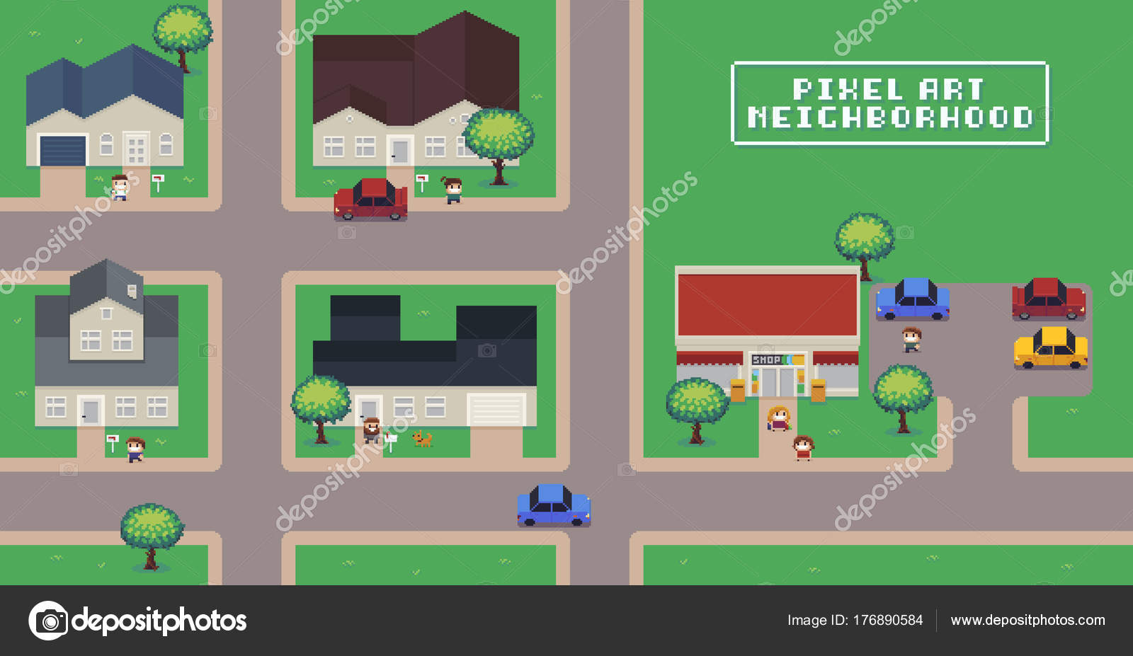 Community Map Clipart Illustrations