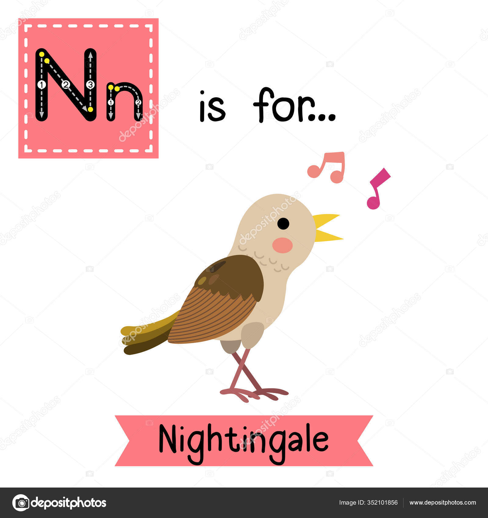 Singing Nightingale Cartoon
