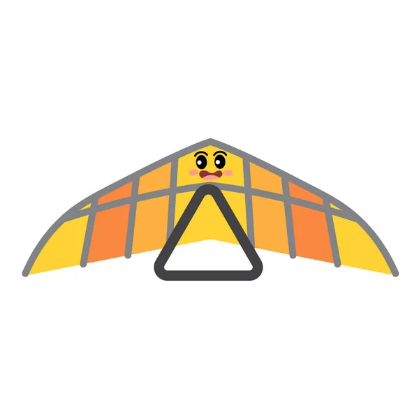 Liferaft Transportation Cartoon Character Perspective View Isolated White Background Vector