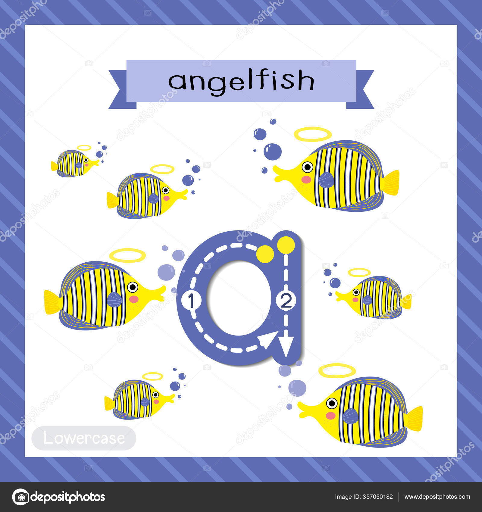 Letter Lowercase Cute Children Colorful Zoo Animals Abc Alphabet ...