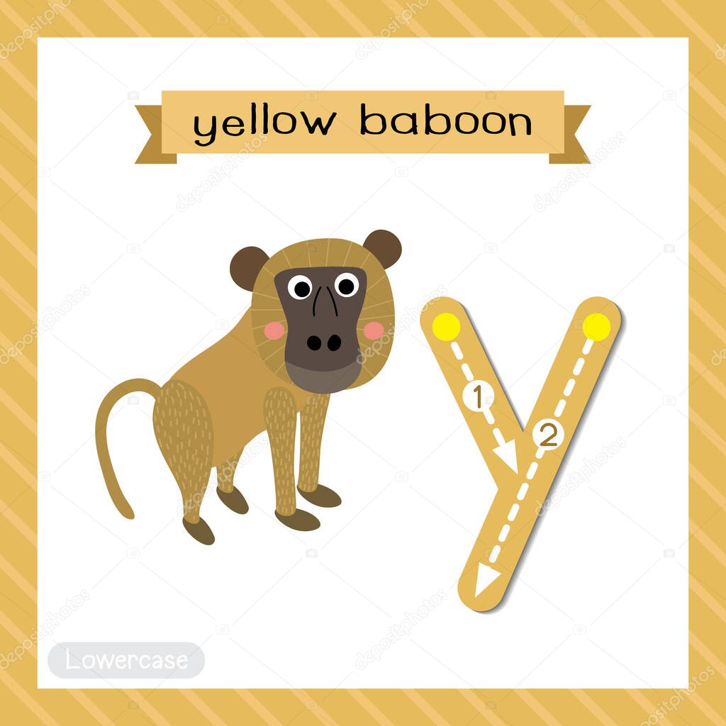 Letra Y min sculas lindos ni os colorido zool gico y animales ABC ...