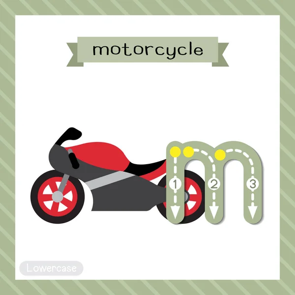 Letter Lowercase Cute Children Colorful Transportations Abc Alphabet ...