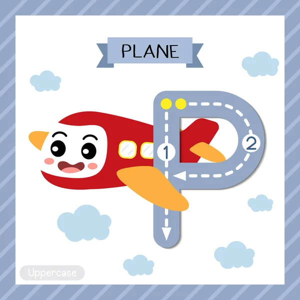 Letter Uppercase Cute Children Colorful Transportations Abc Alphabet ...