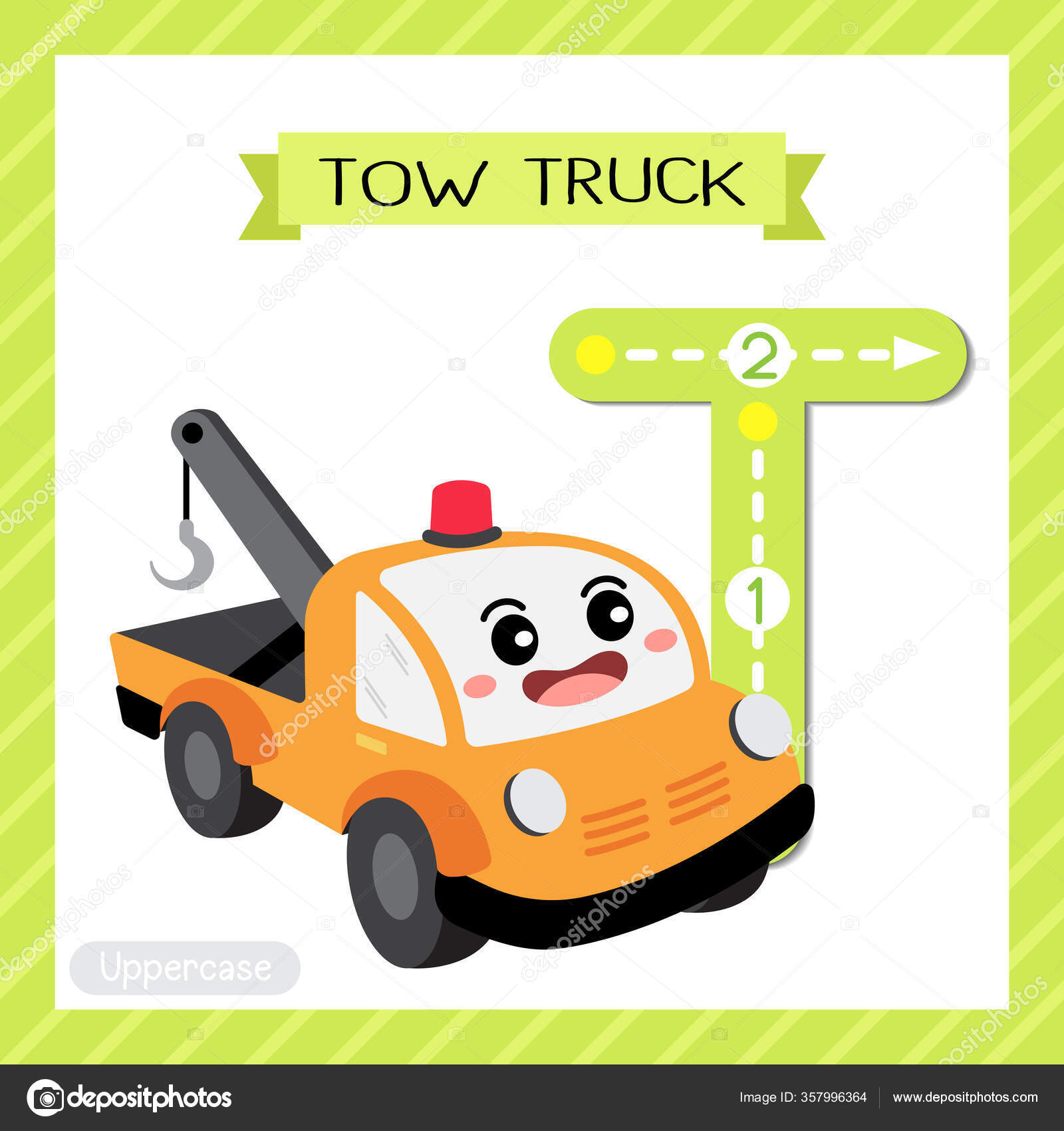 Letter Uppercase Cute Children Colorful Transportations Abc Alphabet ...