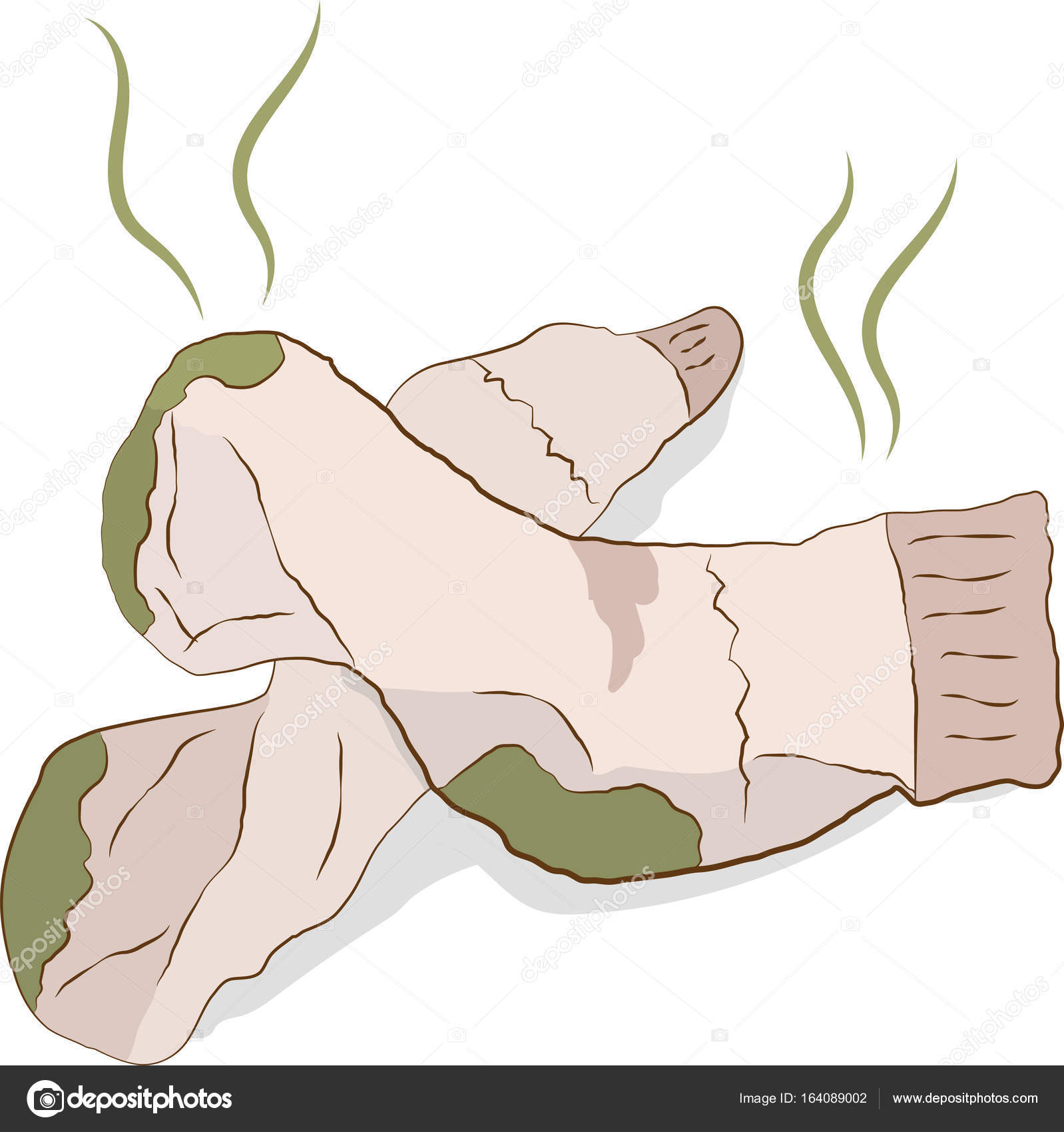Dirty smelly socks Stock Vector by ©Kurchavova 164089002