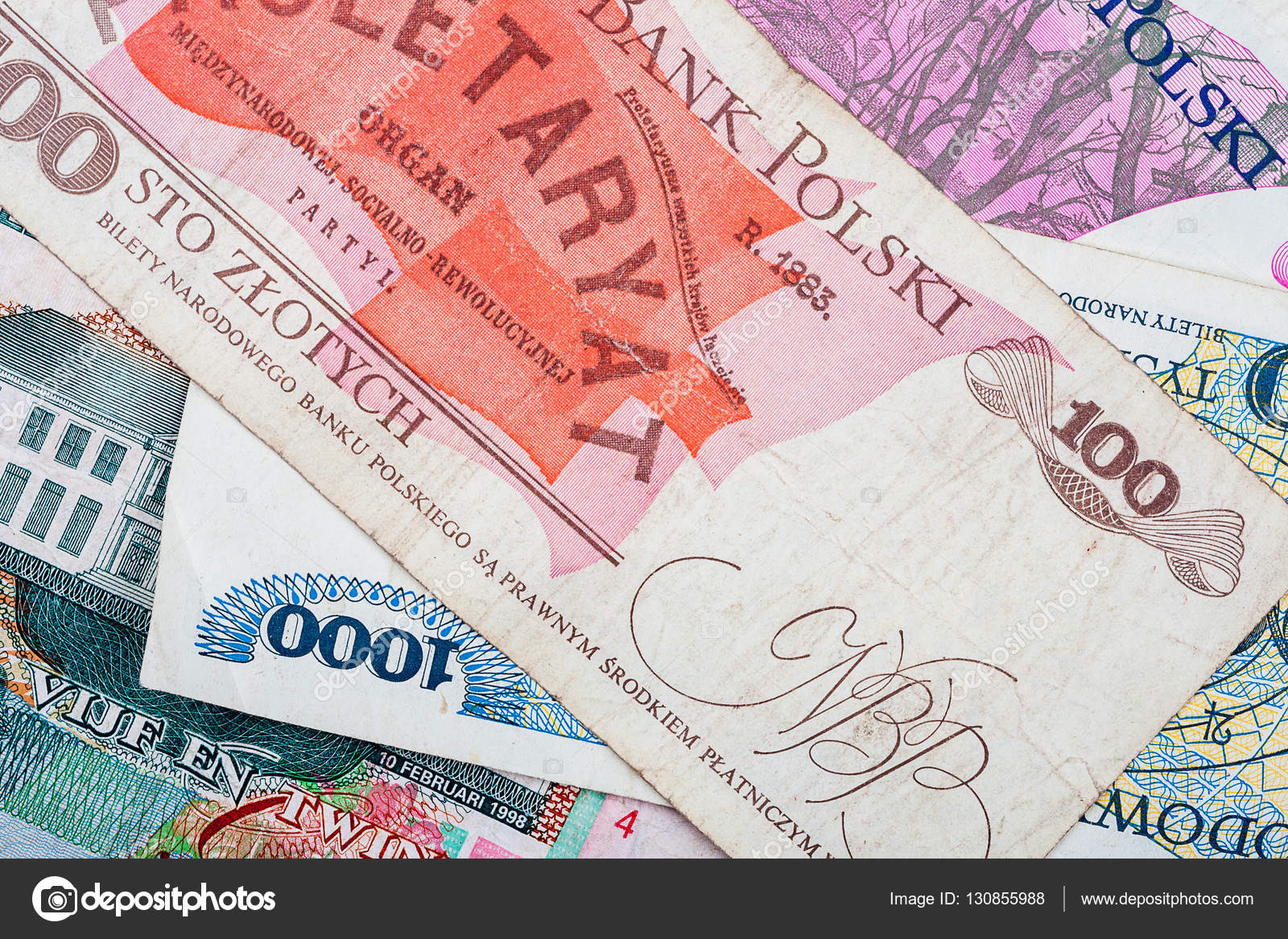 Old Polish banknotes Stock Photo by ©Taigi 130855988